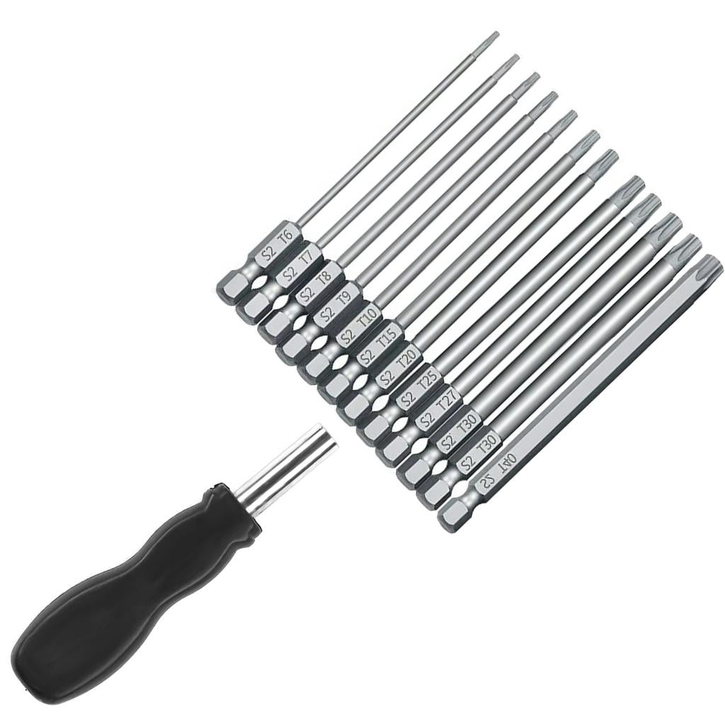 Blossom Head Screwdriver Bit Set Drill Bit Extension Holder with Handle ...