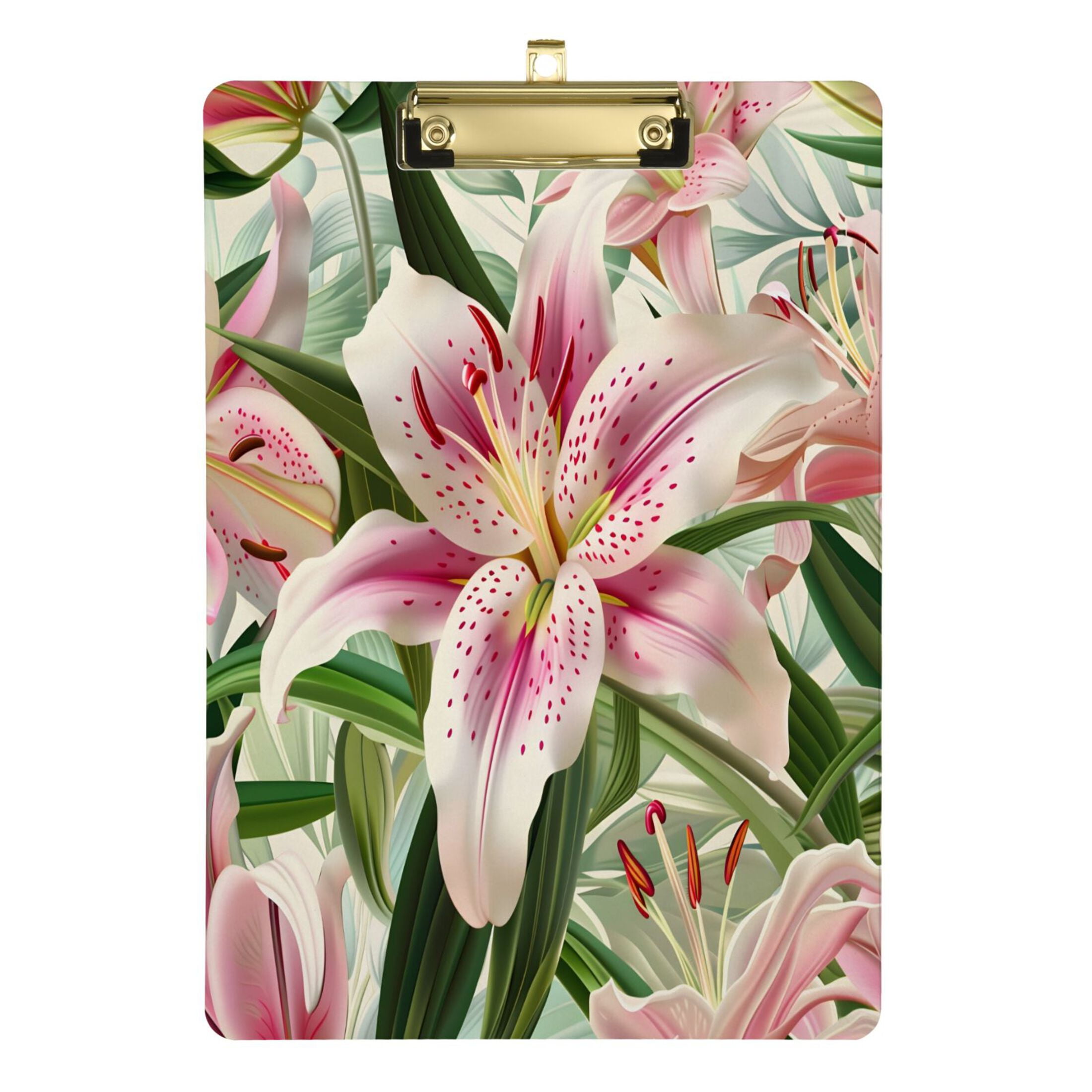 Blossom Lily Flower Acrylic Clipboards A4 Standard Letter Size ...