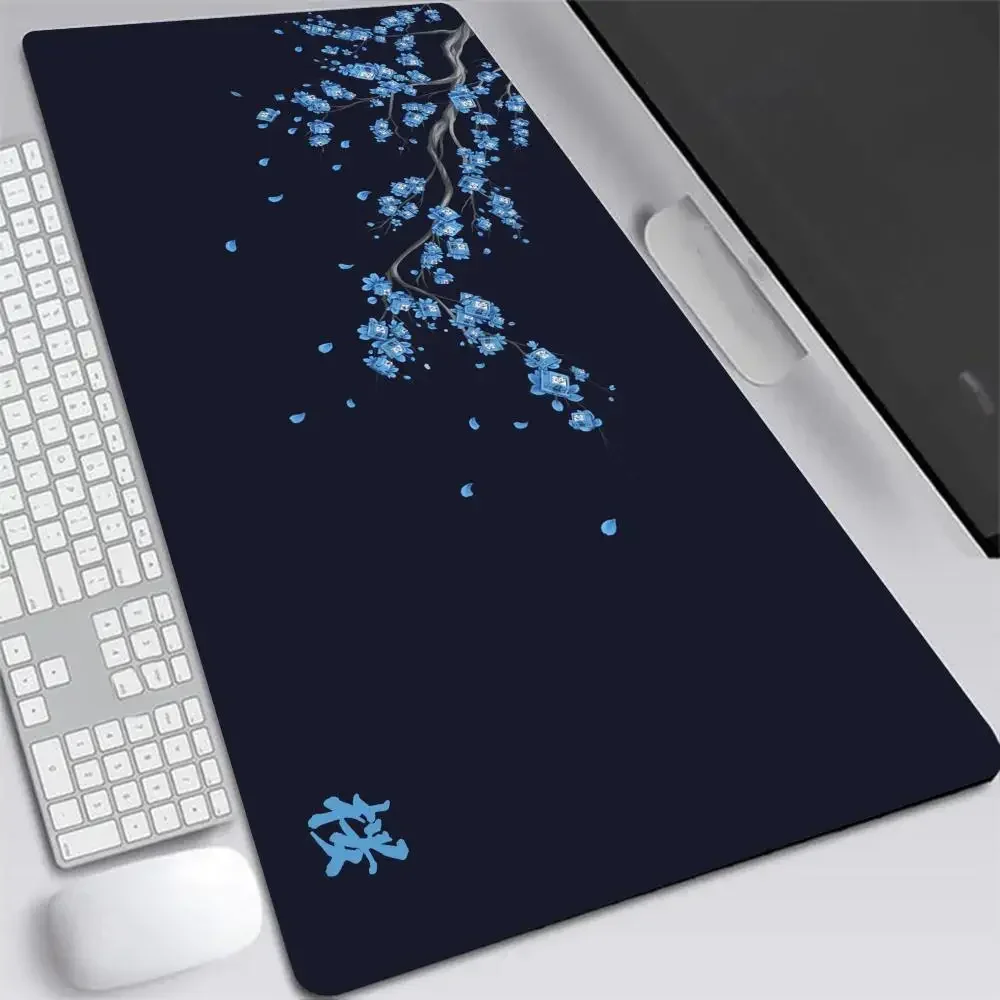 Blossom Mouse Pad XXL Gray Laptops Gaming Deskmat Sakura Mousepad Anime ...