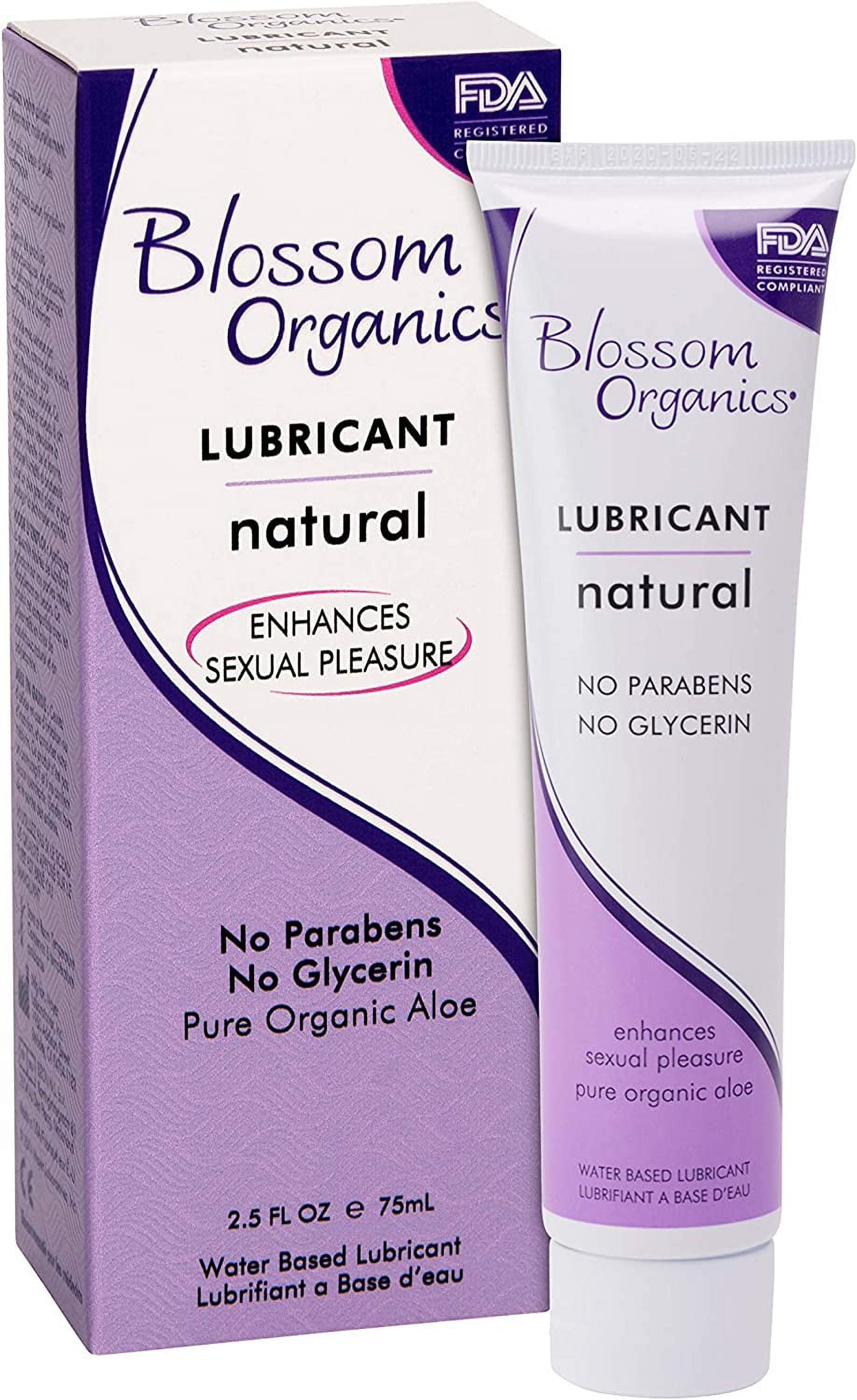 Blossom Organics Natural Moisturizing Water Based Personal Lubricant ...