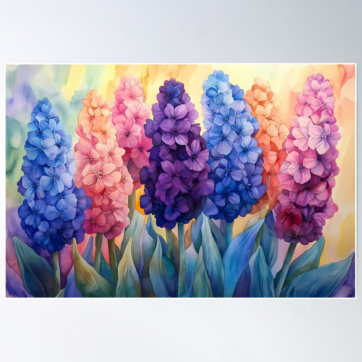 Blossom Rhapsody Poster Wall Art, Modern Wall Decor For Living Room ...