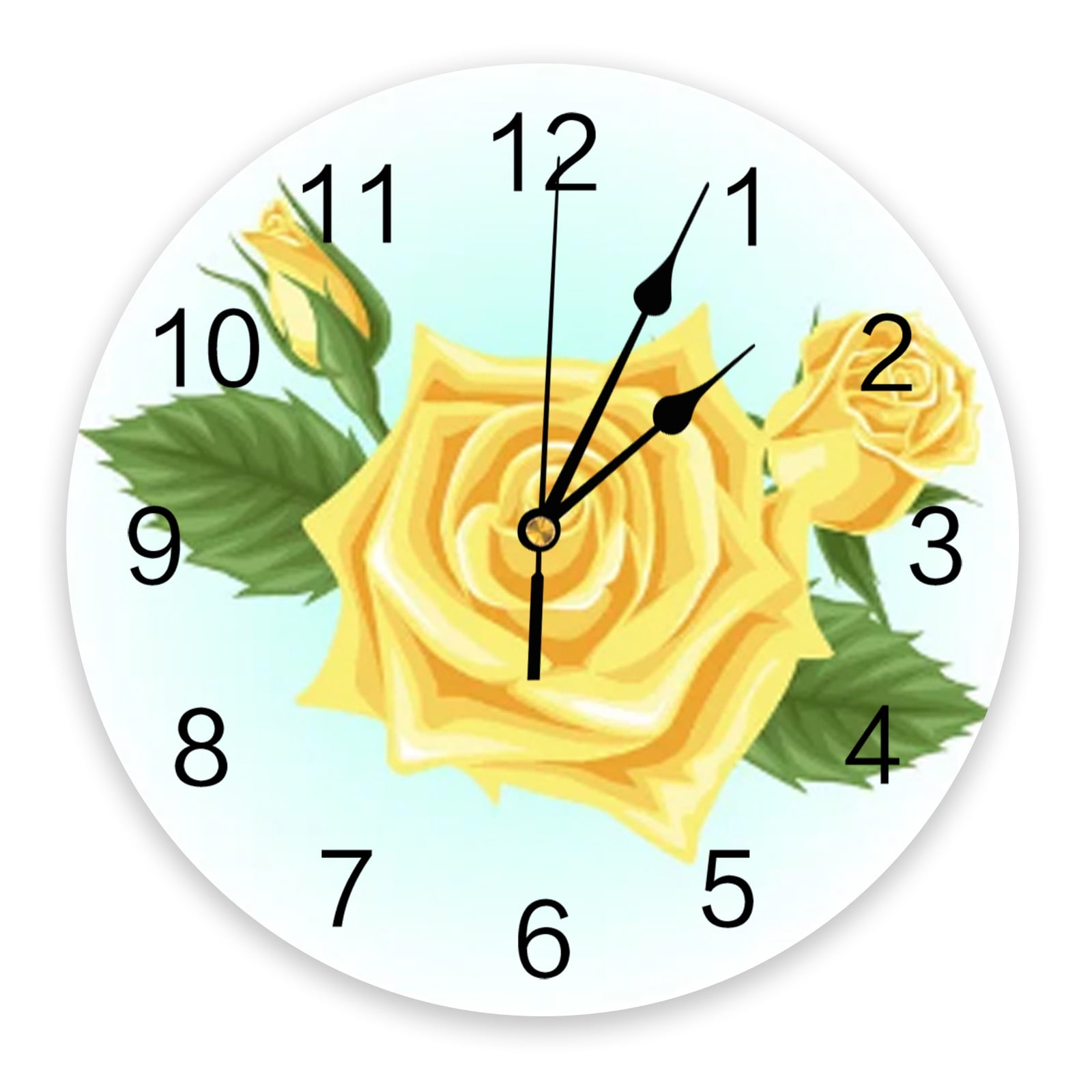Blossom Sakura Japanese Cherry Tree Digital Wall Watch Mute Table Clock ...