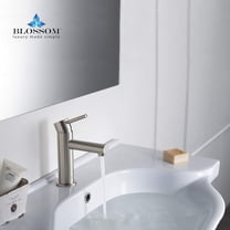Blossom Bathroom Sink Faucet – Single Handle Brass Lavatory Tap with ...