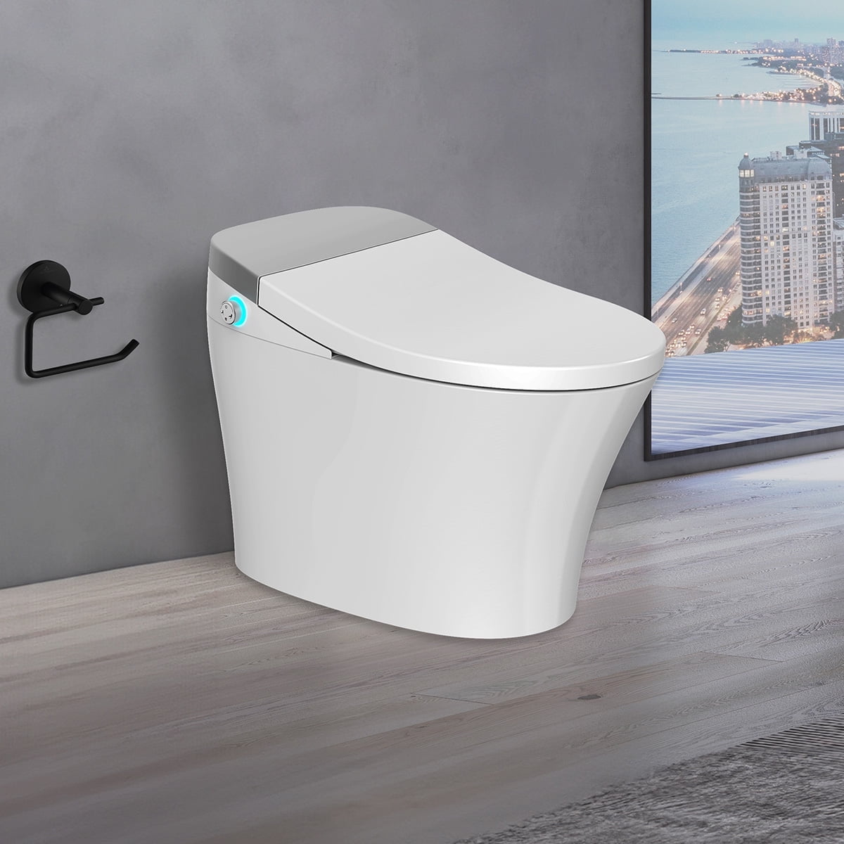 Blossom Smart Bidet Toilet ST09 01 w/ Heated Seat | Auto Flush | RC ...