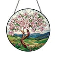 Blossom Tree Window Hanging Stained Glass Style Nature - Walmart.com