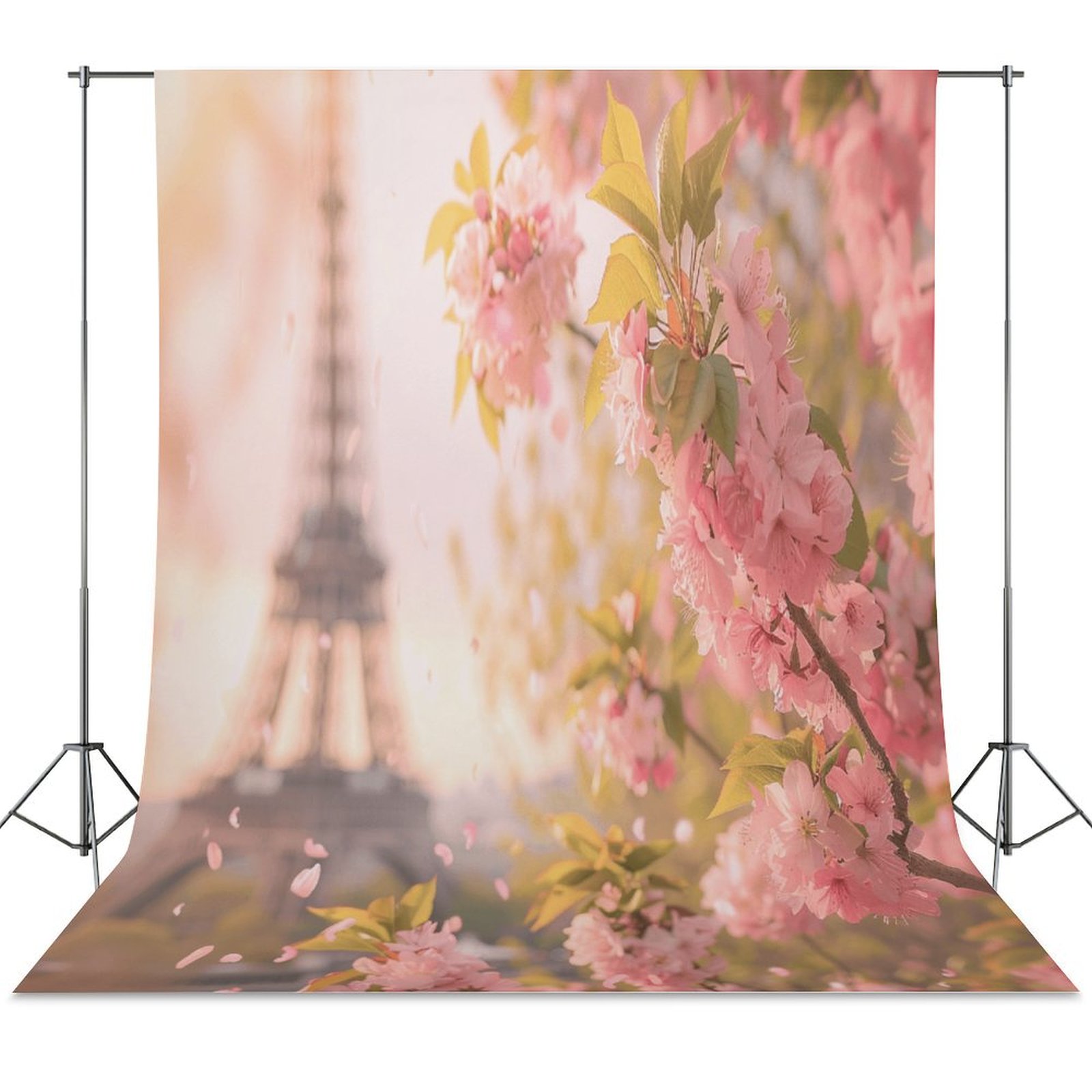 Blossoming Paris Eiffel Tower Backdrops for Photography Kids Adult ...