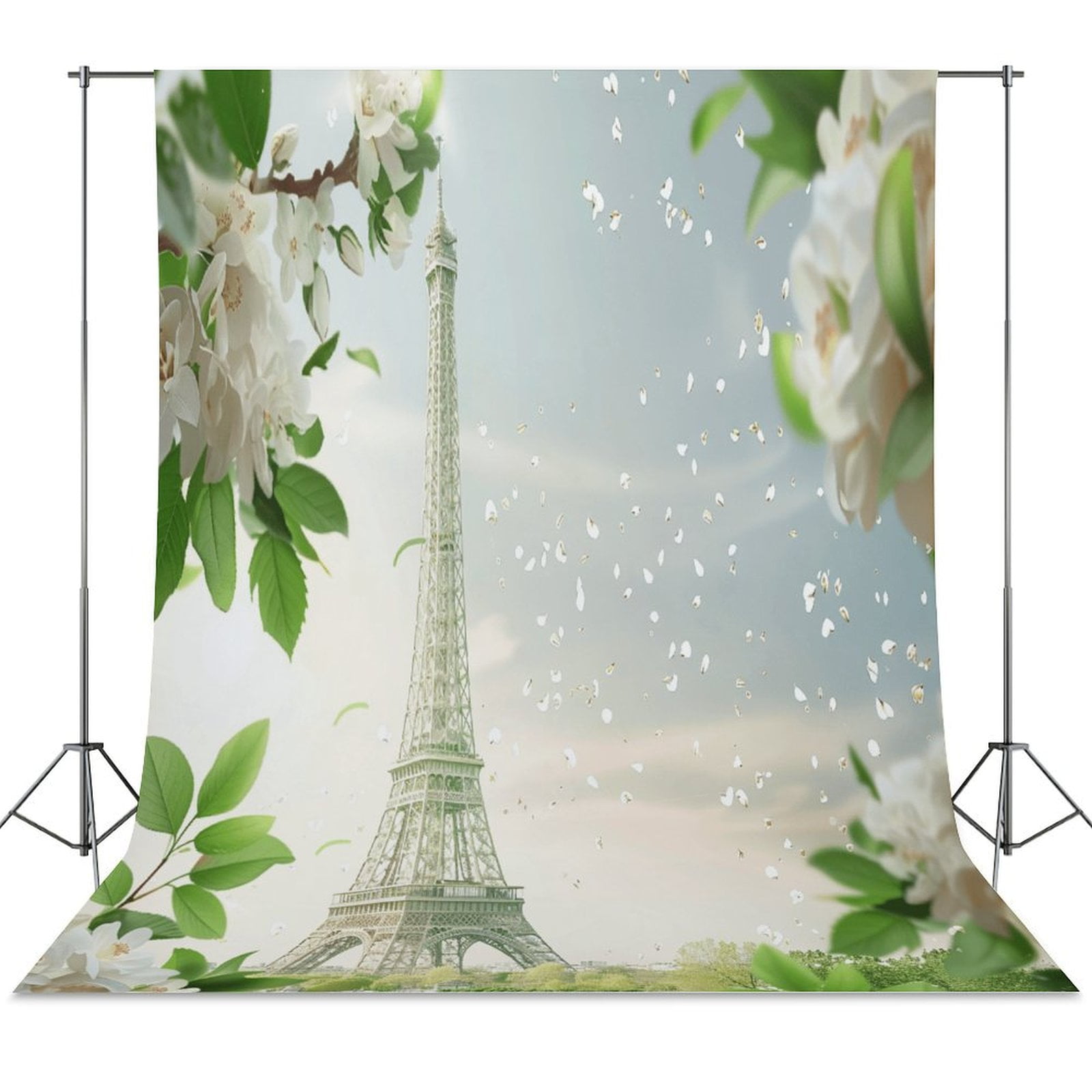 Blossoming Paris Eiffel Tower Backdrops for Photography Kids Adult ...