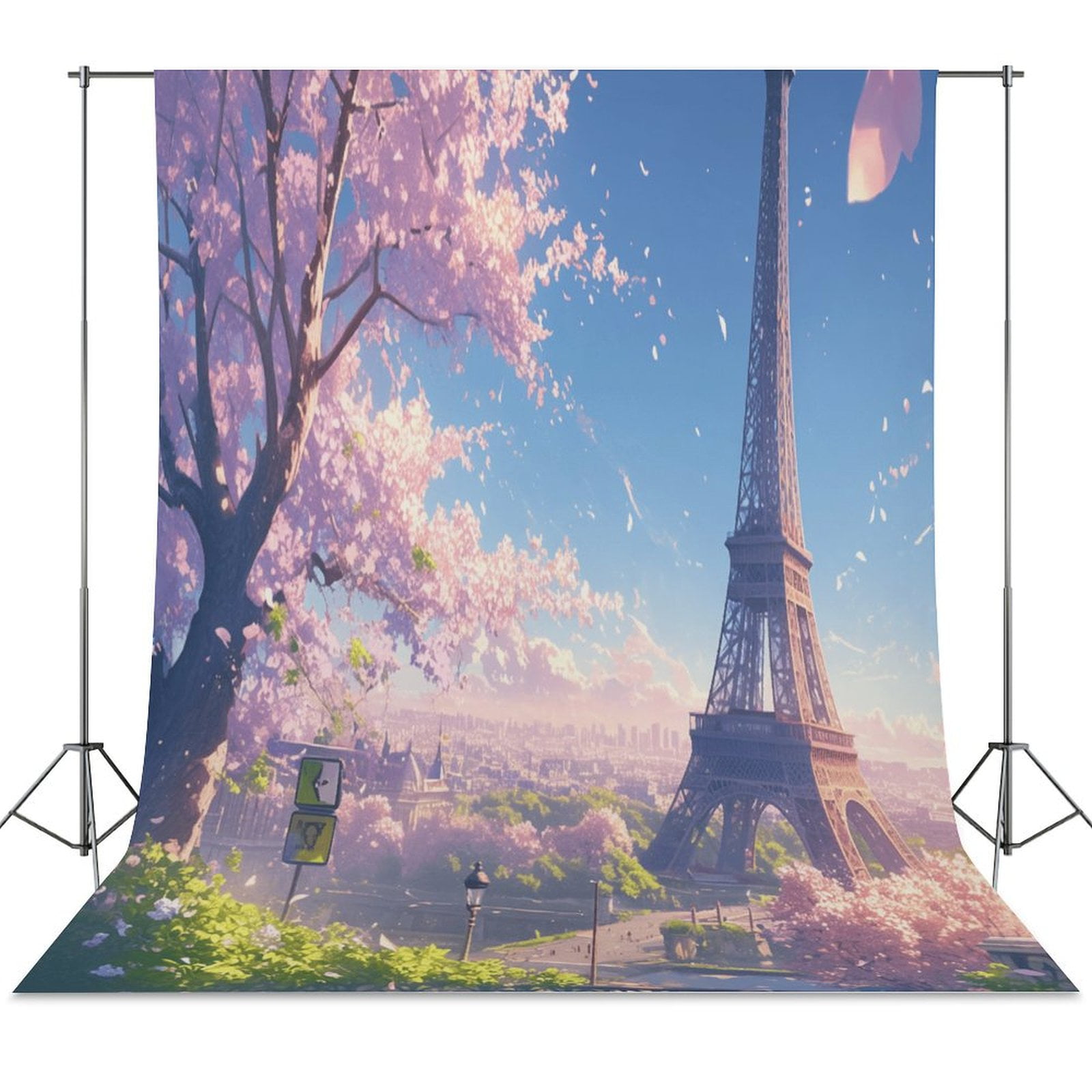 Blossoming Paris Eiffel Tower Backdrops for Photography Kids Adult ...