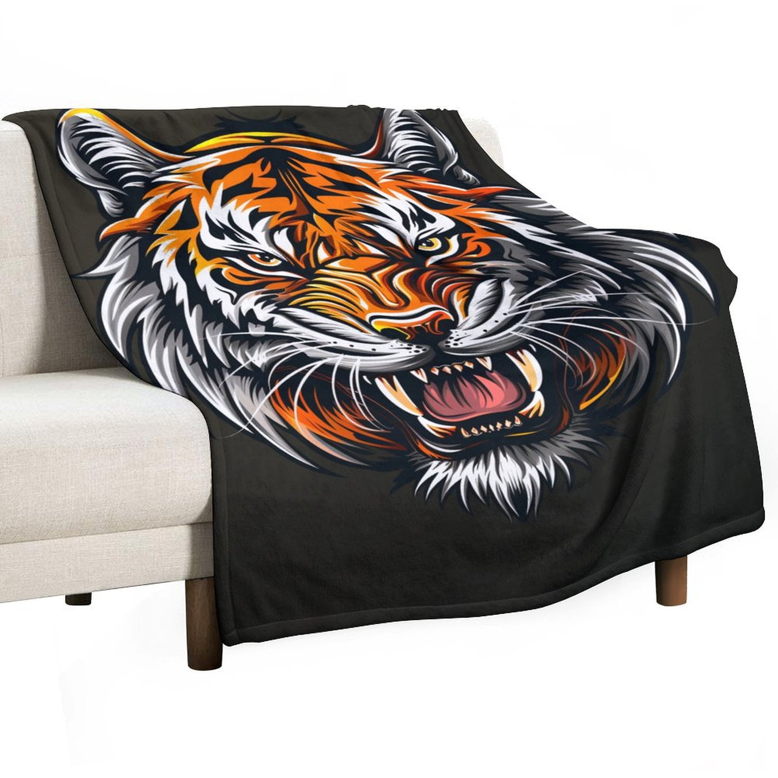 Blossoming Paris Eiffel Tower Throw Blanket for Women, Men - Super Soft ...