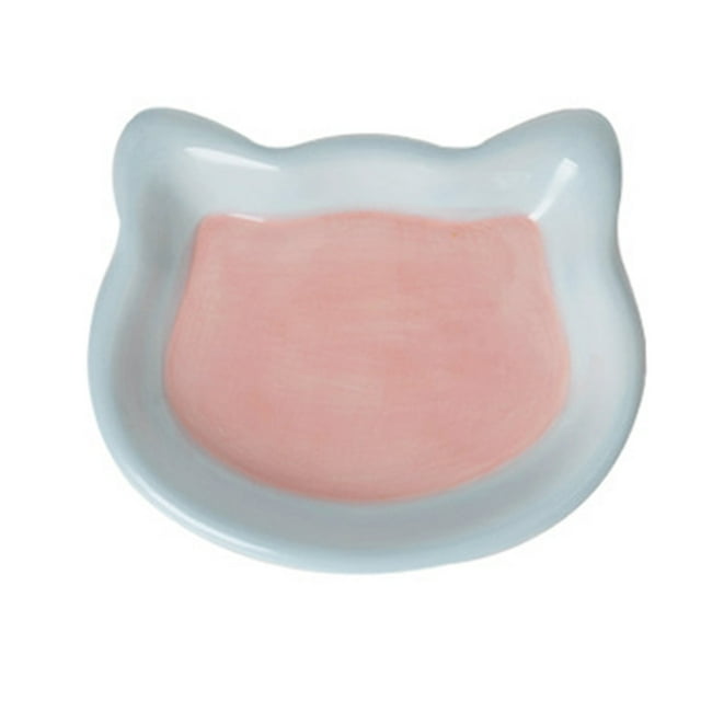 Blossomir Ceramic Cat Food Plates Cat Food Bowls Shallow Bowls for ...