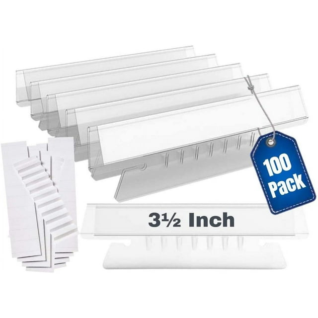 Blossomir Clear Hanging Folder Label, 4-Piece, Plastic, Insertable ...
