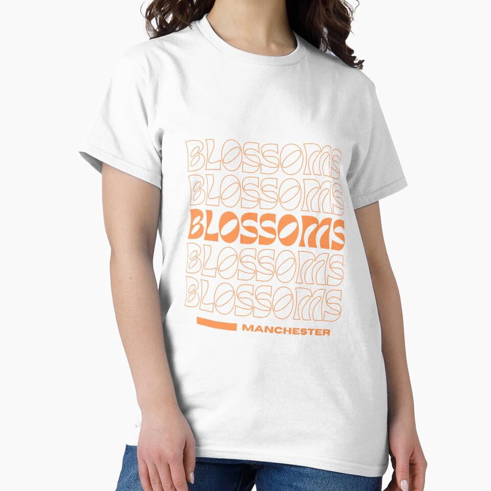 Blossoms Unofficial Retro Print Tee Indie Band T-Shirt - Walmart.com