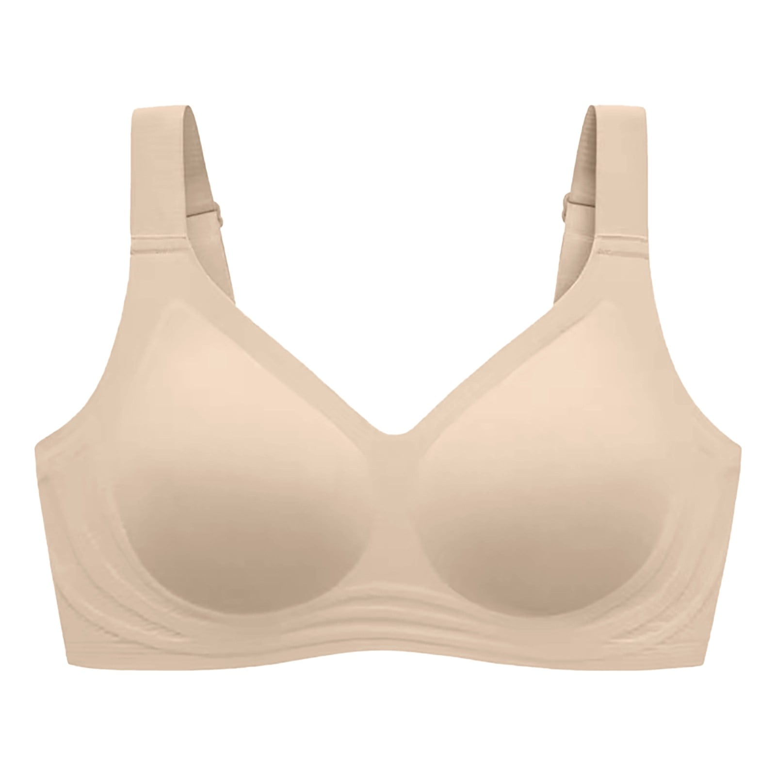 Blossomup Women's Plus Size Wire-Free Sports Bra - Seamless Minimizing ...