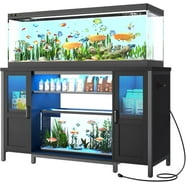 GDLF Durable Metal Fish Tank Stand with P2 MDF Cabinet, Holds 40 Gallon ...