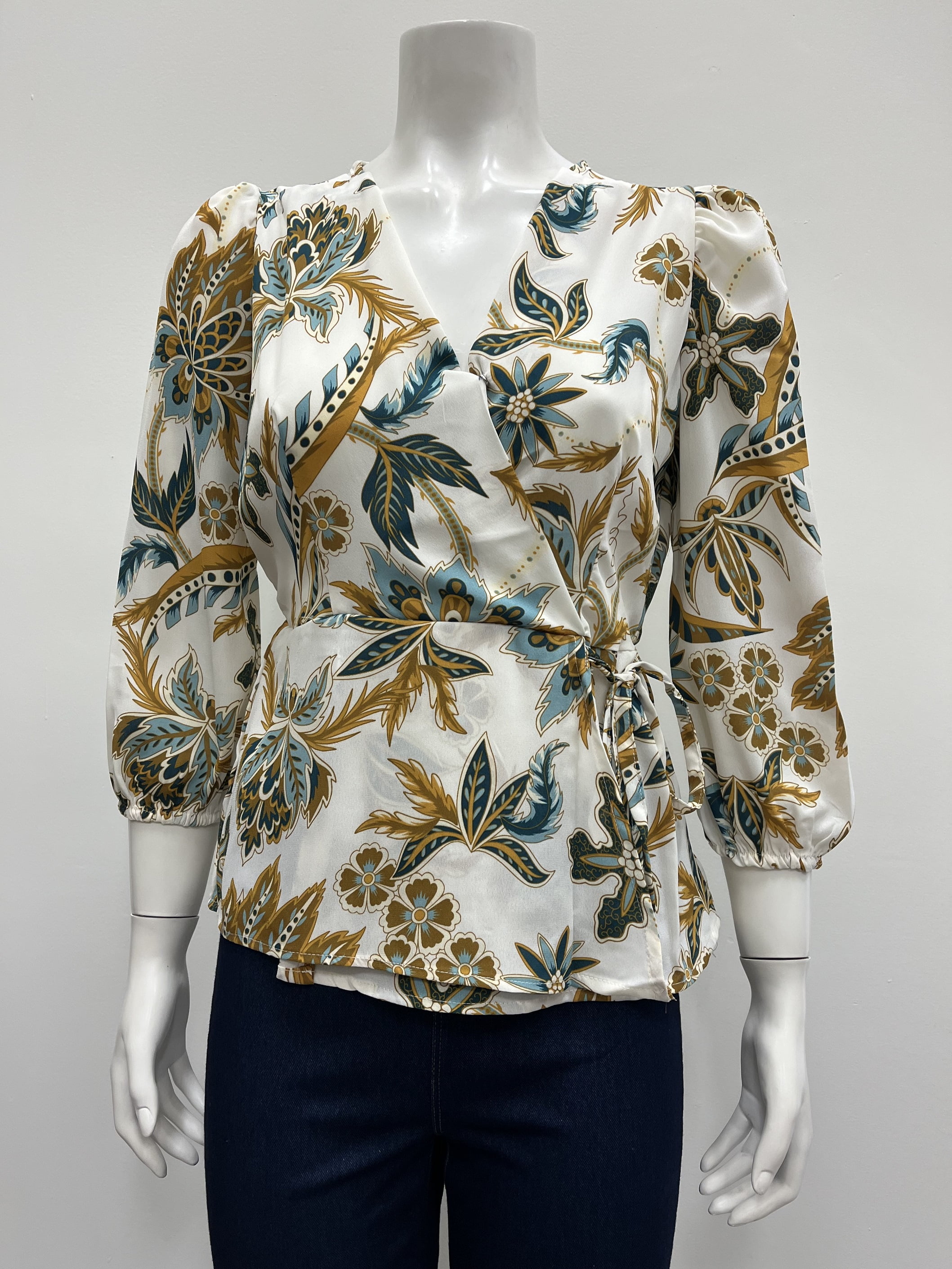 Blouse , Harve Benard , Beige Paisley , XL - Walmart.com