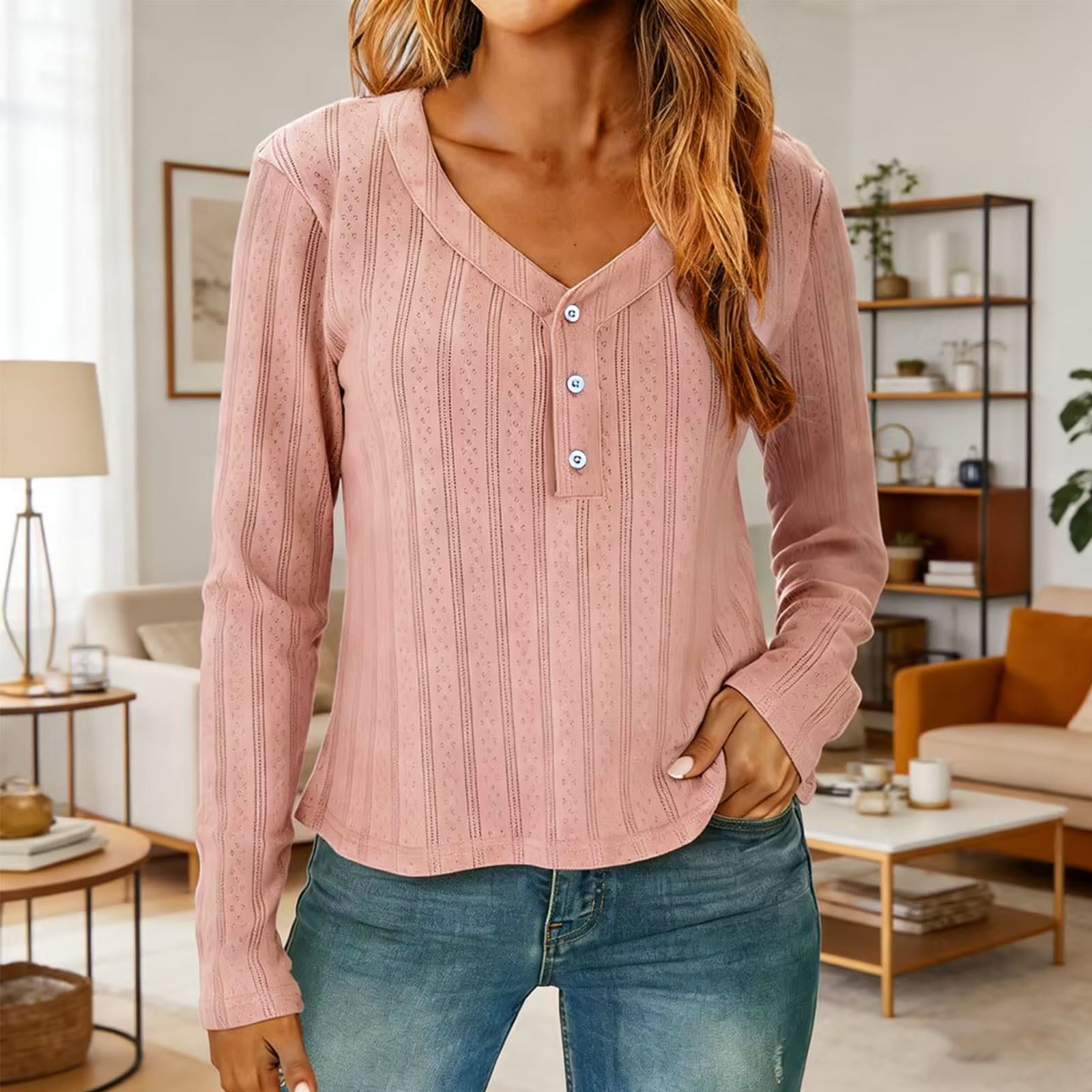 WHLBF Blouse for Women Long Sleeved Multi-Colored Base Layer Mesh ...