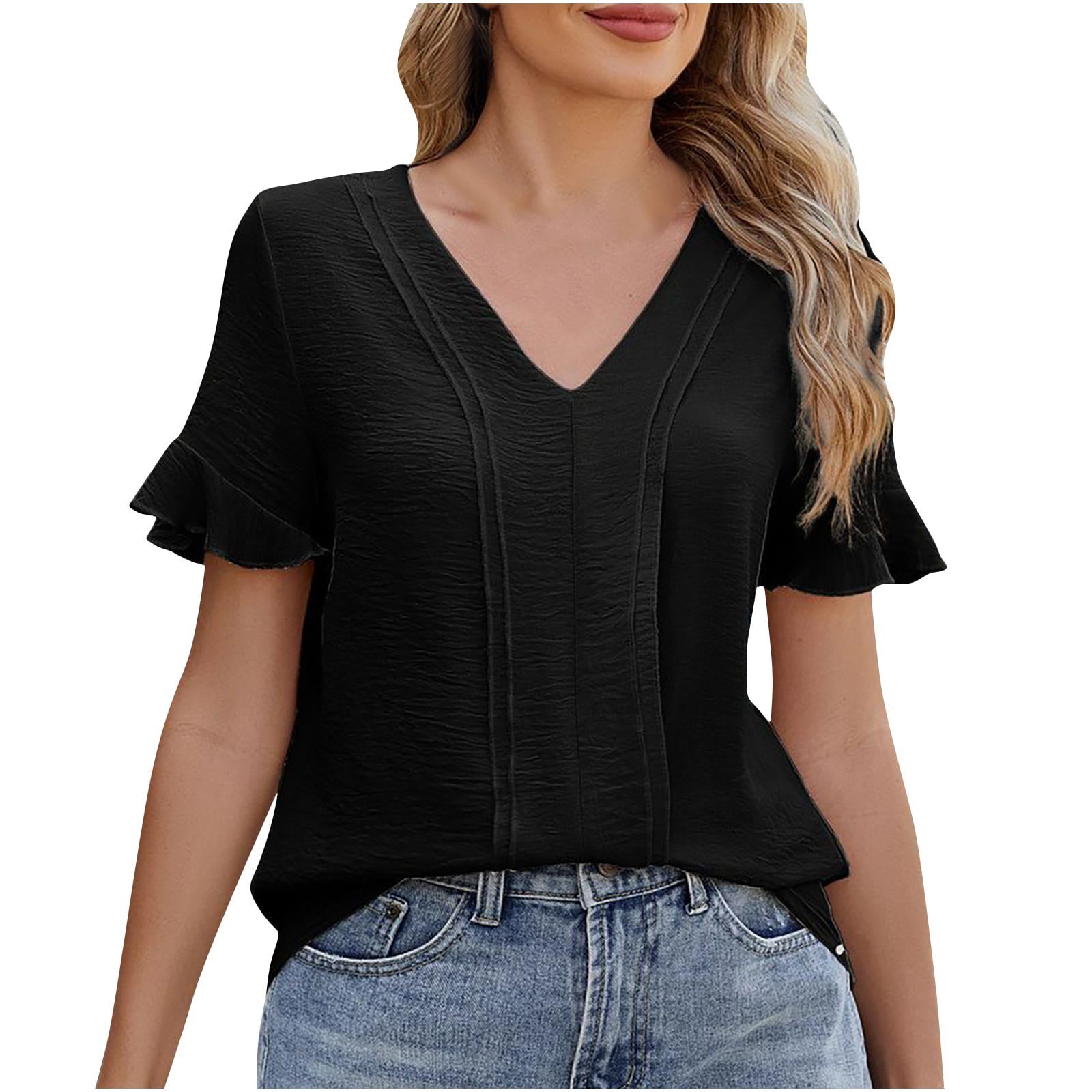 Blouses For Women, Summer Tops for Women 2026 Dressy Casual Textured ...