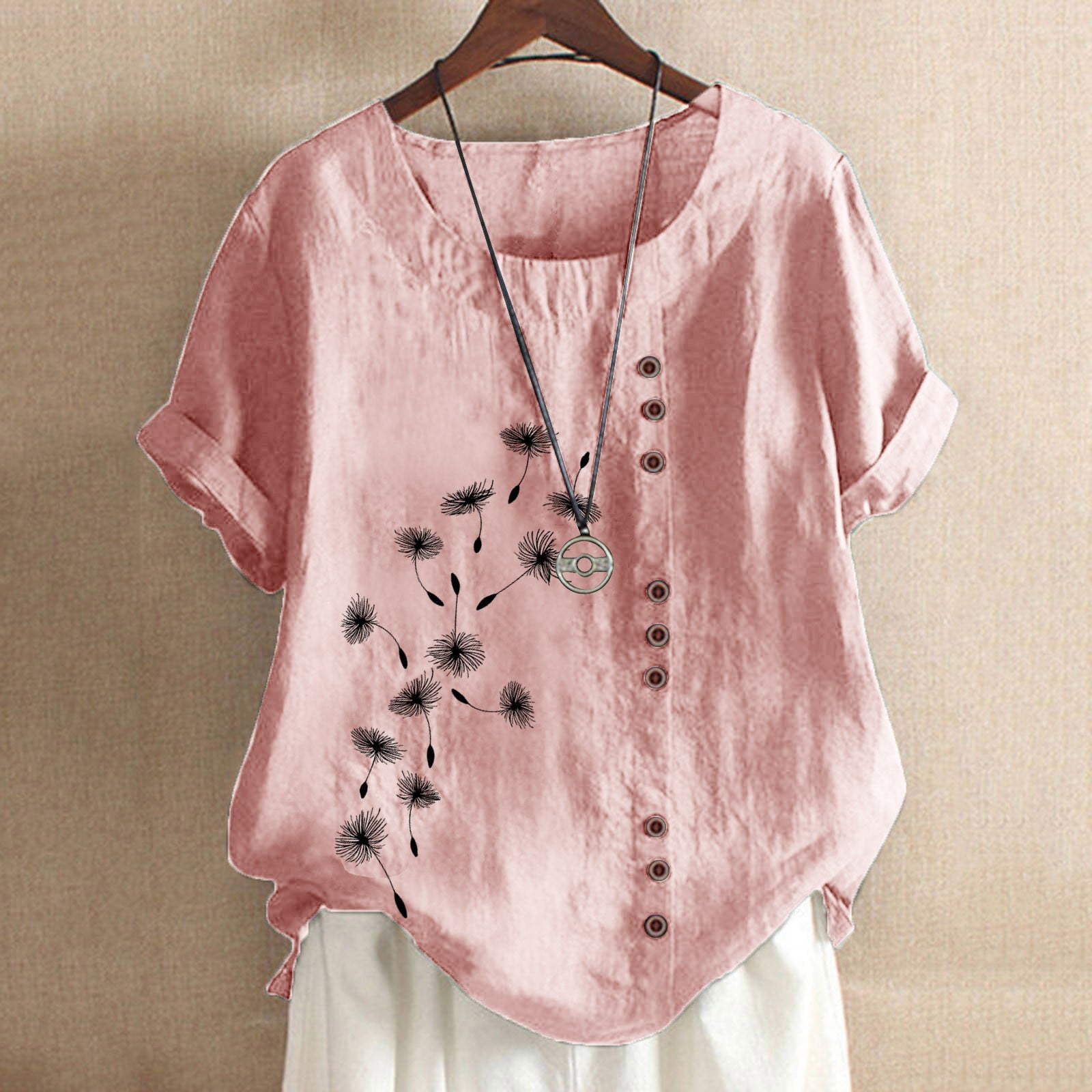 Blouses for Women Dressy Casual 2026 Spring Summer Fassion Tops Round ...