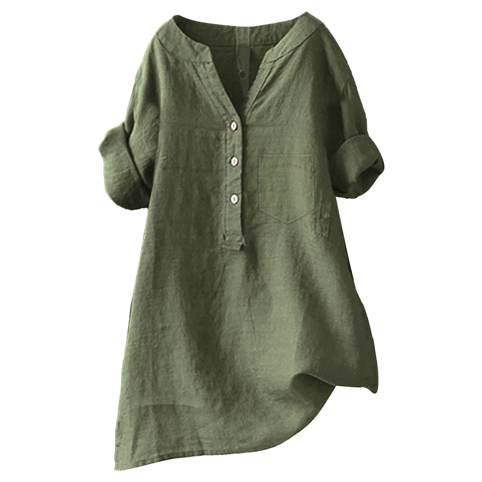 Blouses for women dressy casual Cotton and Linen Soft Clothing XXXXL ...