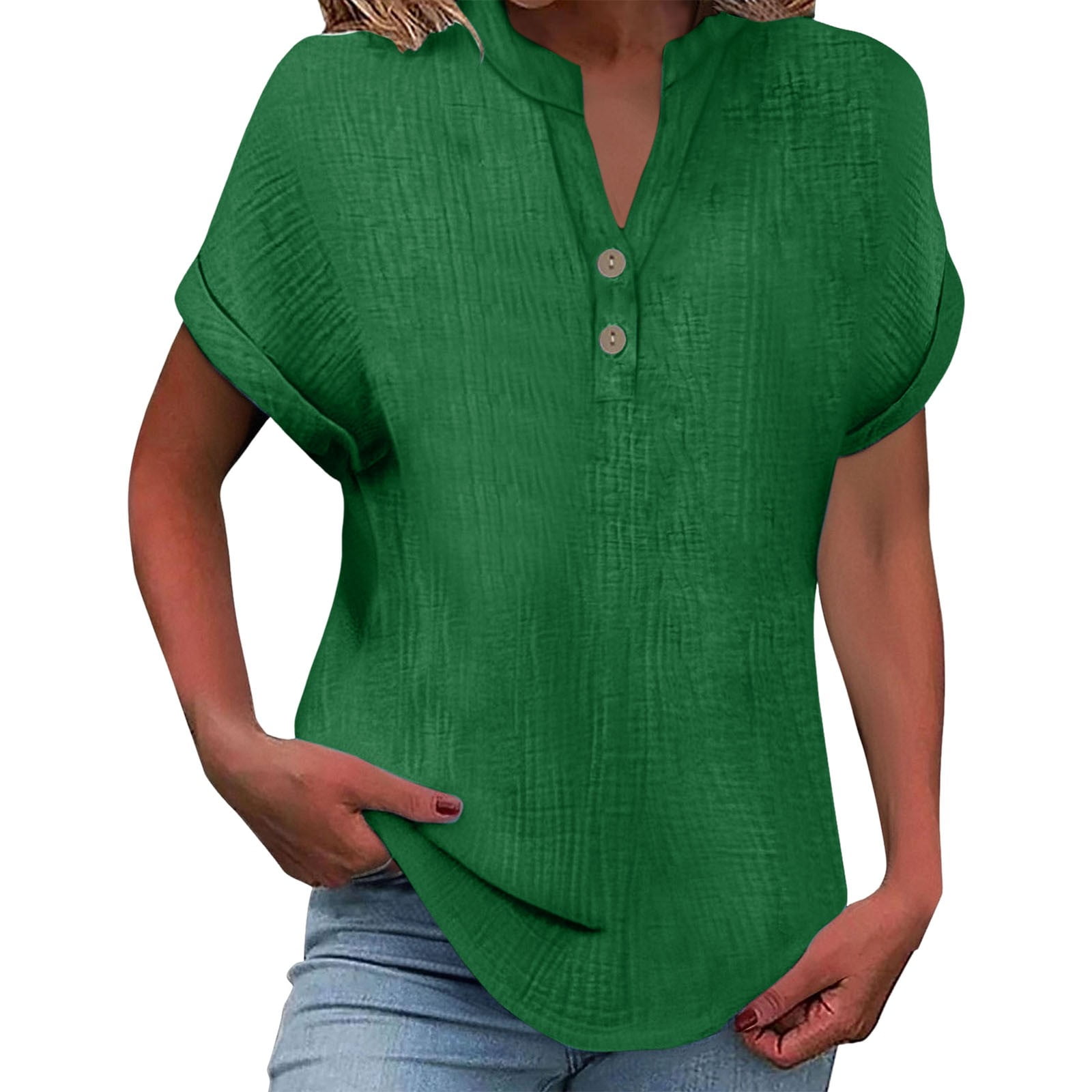 Blouses for women dressy casual Double-layer Wrinkled Fabric Soft ...