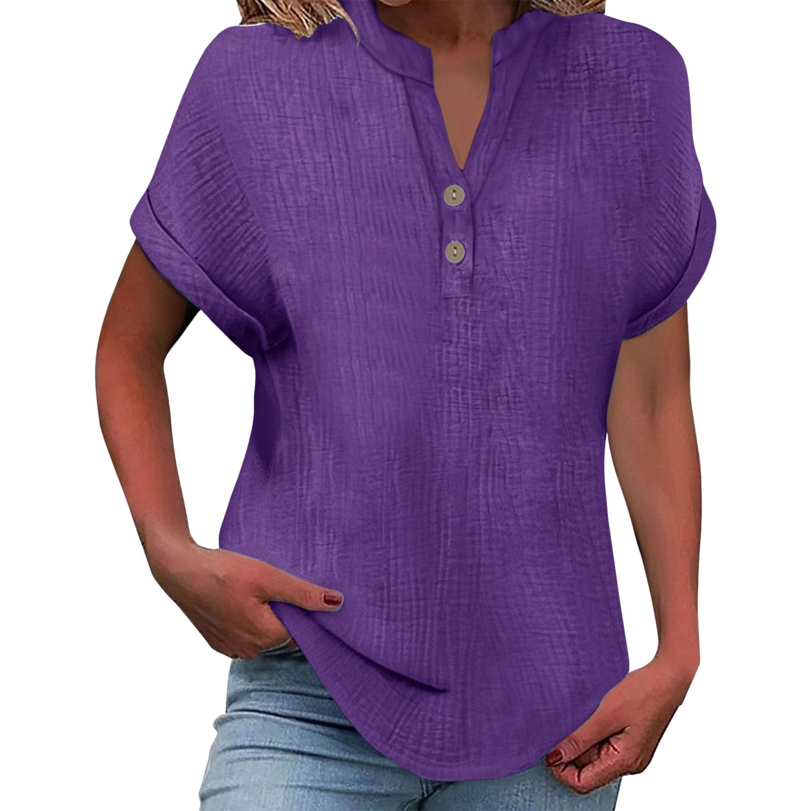 Blouses for women dressy casual Double-layer Wrinkled Fabric Soft ...