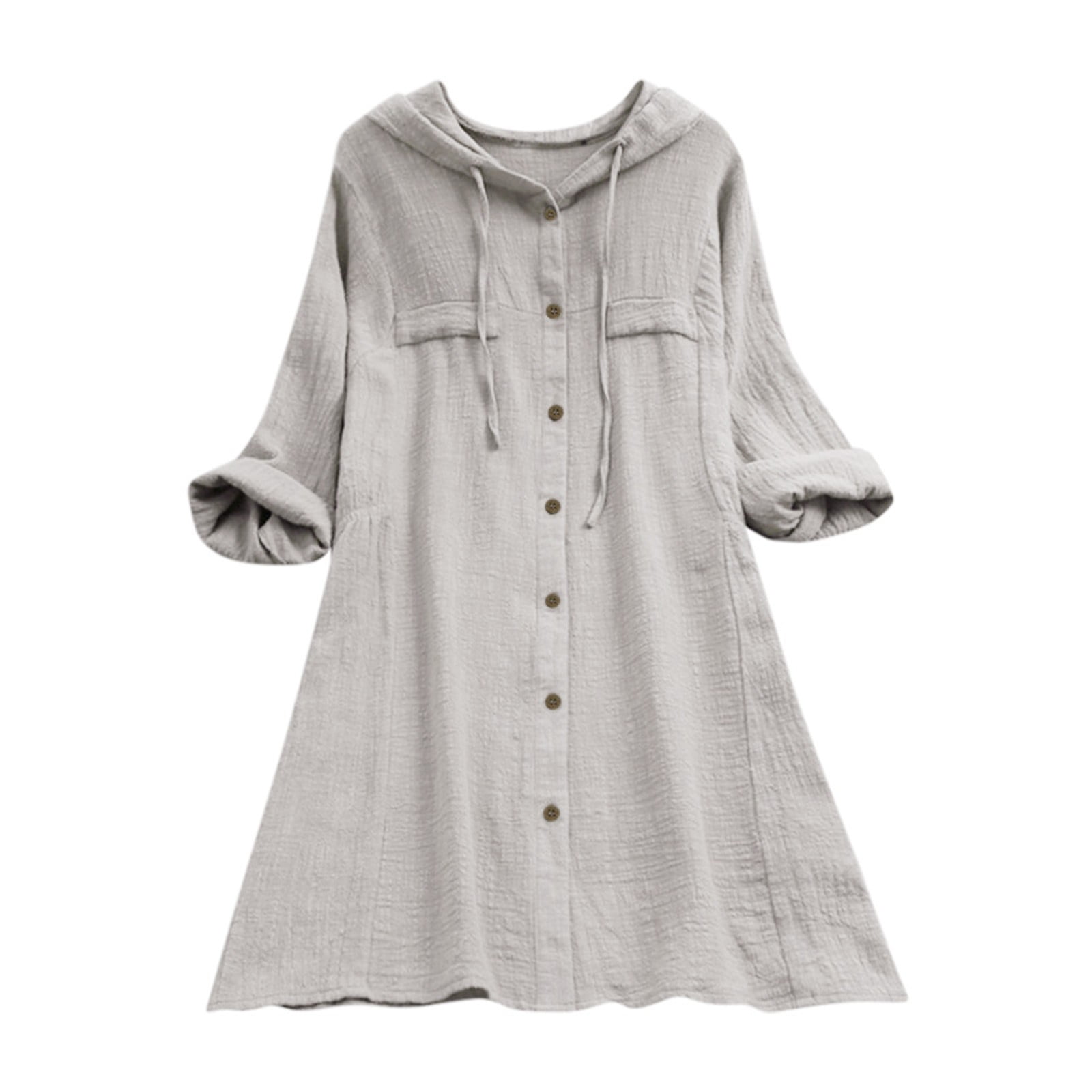 Blouses for women dressy casual Linen Soft Clothing XXL Gray womens ...