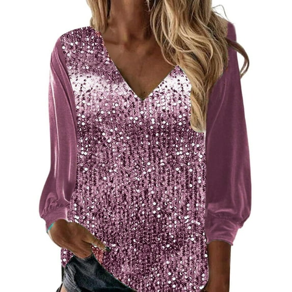 Blouses for women dressy casual Long Sleeve Polyester and Spandex Soft ...