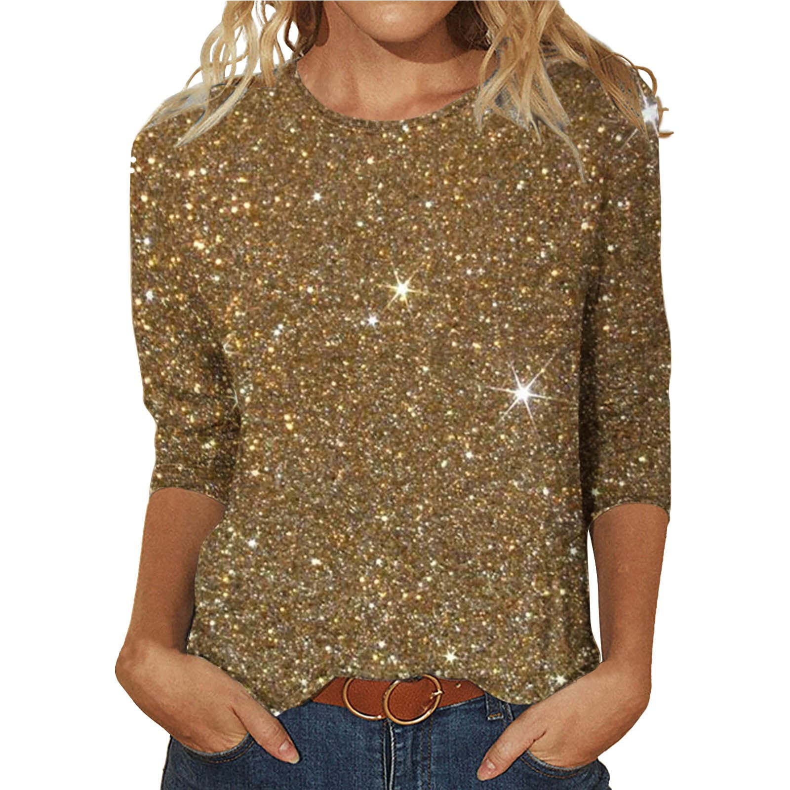 Blouses for women dressy casual Polyester,Spandex Soft Clothing M Red ...