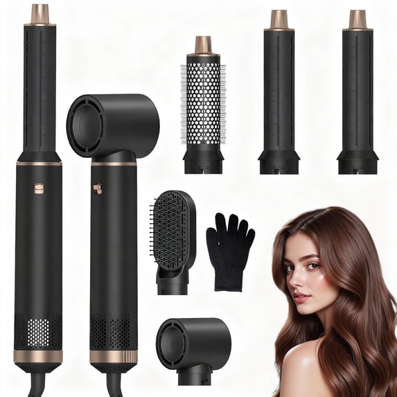 Blow Dryer Brush 5 in 1: Ionic Hot Air Styler Hair Dryer Brush Blow ...