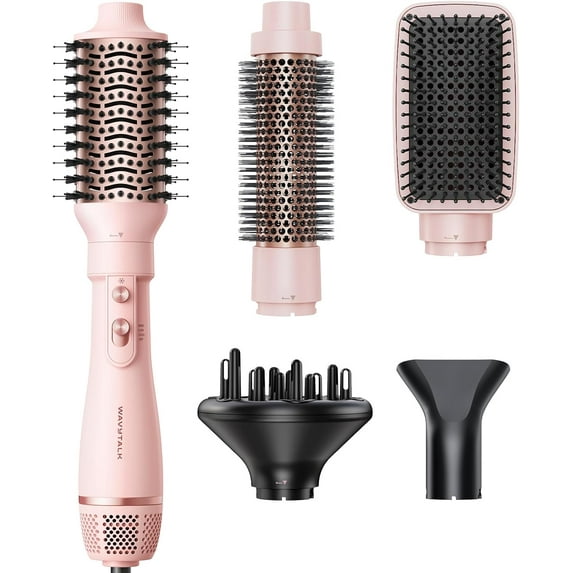 Blow Dryer Brush Set, Air Sculpt 5-in-1 Hot Air Brush Set, Multi Hair ...