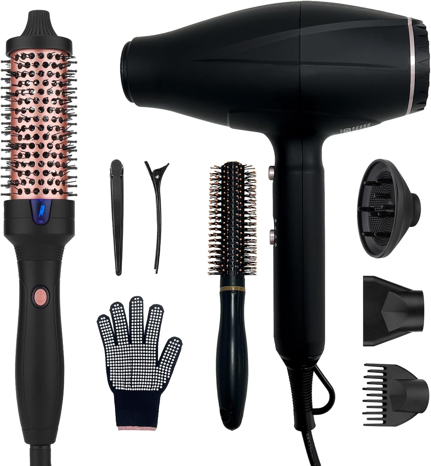 Blow Dryer Brush, Thermal Round Brush, Negative ion Heating Round Brush ...