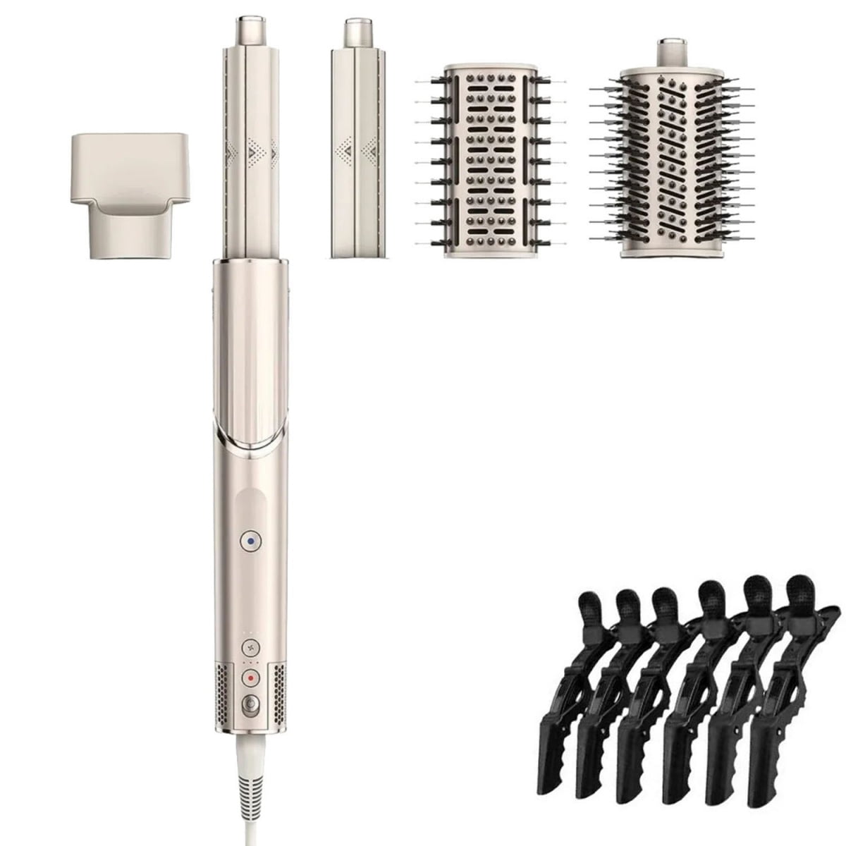 Blow Dryer & Curler Combo, 1300W Brushless Motor with 3 Speed Settings ...