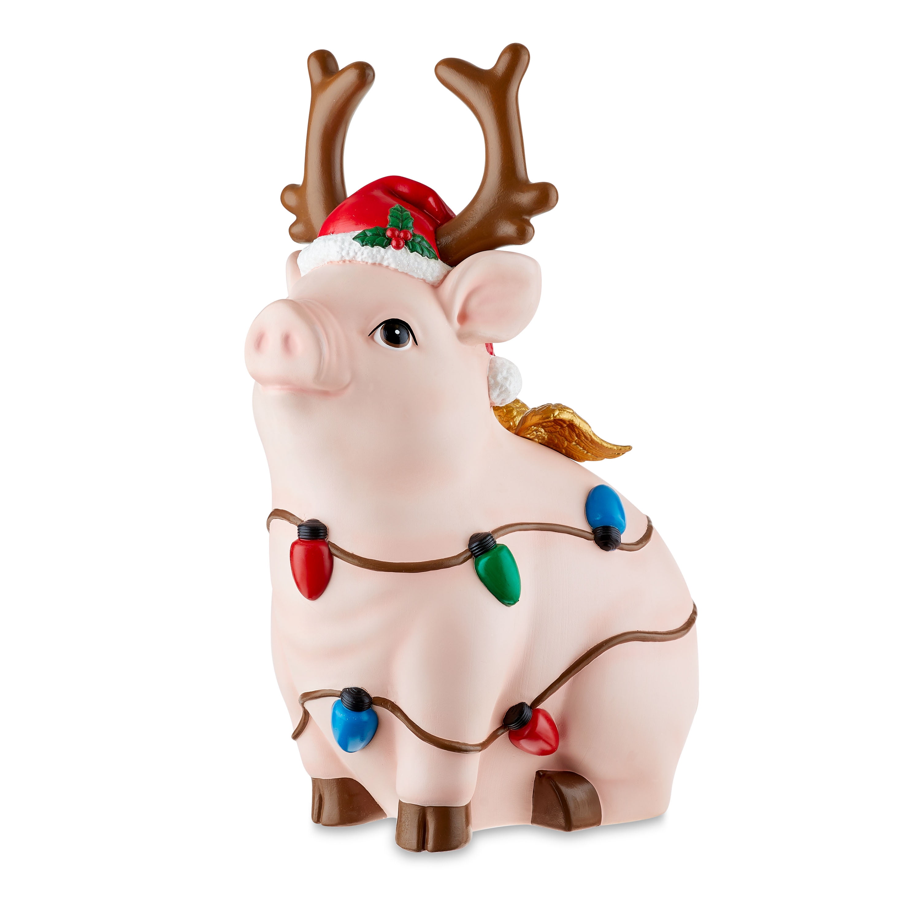 Brandclub - Blow Mold Light-Up Pig, 25", by Holiday Time