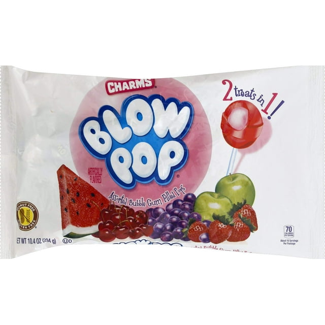 Blow Pop Lollipops - Dual Candy and Gum Suckers - Bulk Treat for Kids ...