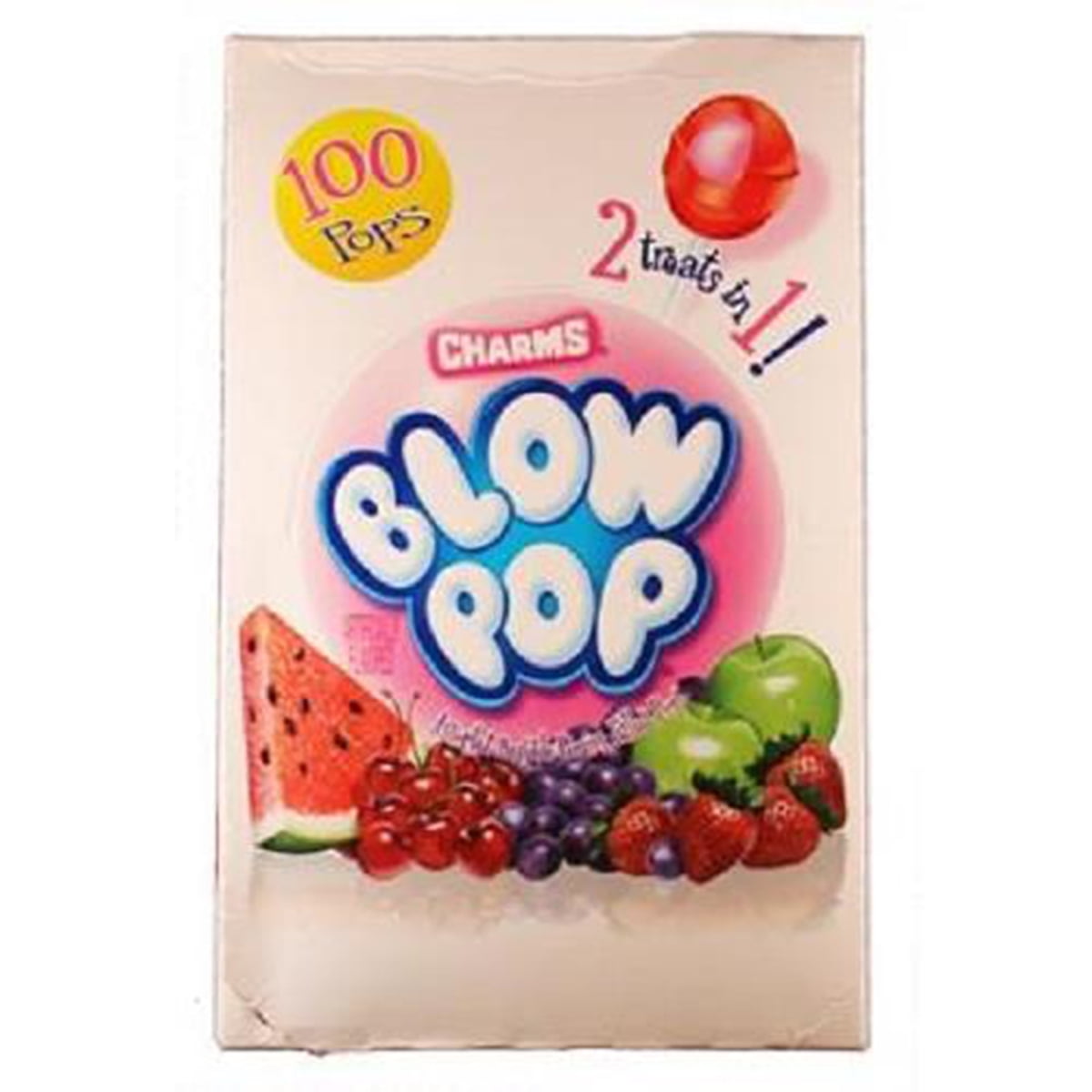 Charms Bulk Candy Gum Blow Pops Assorted (Pack of 100) - Walmart.com