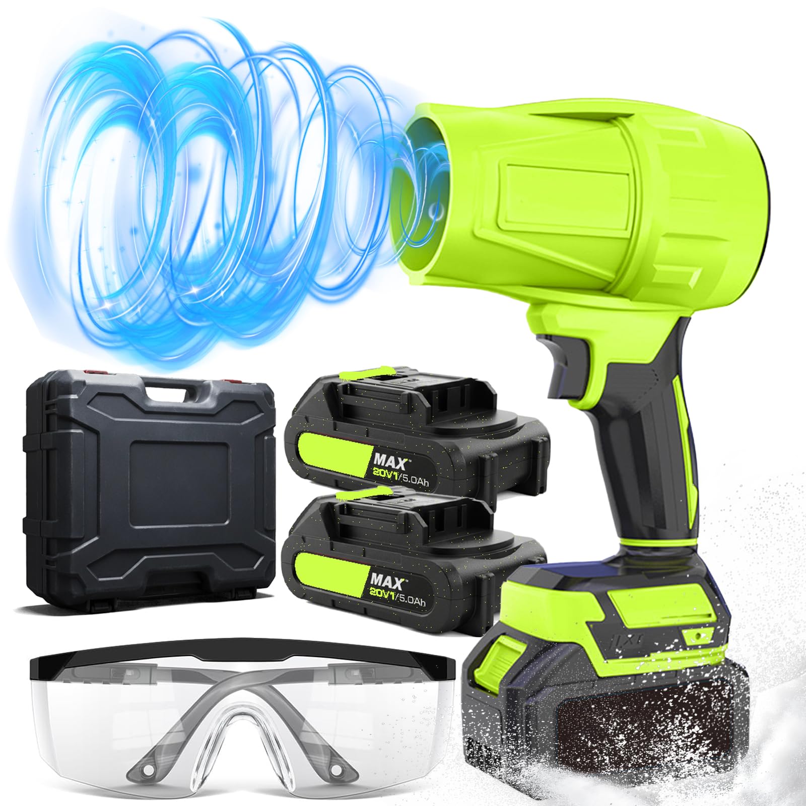 Blower - Cordless Leaf Blower Handheld, 1000g Blowing Force, 1200 CFM ...