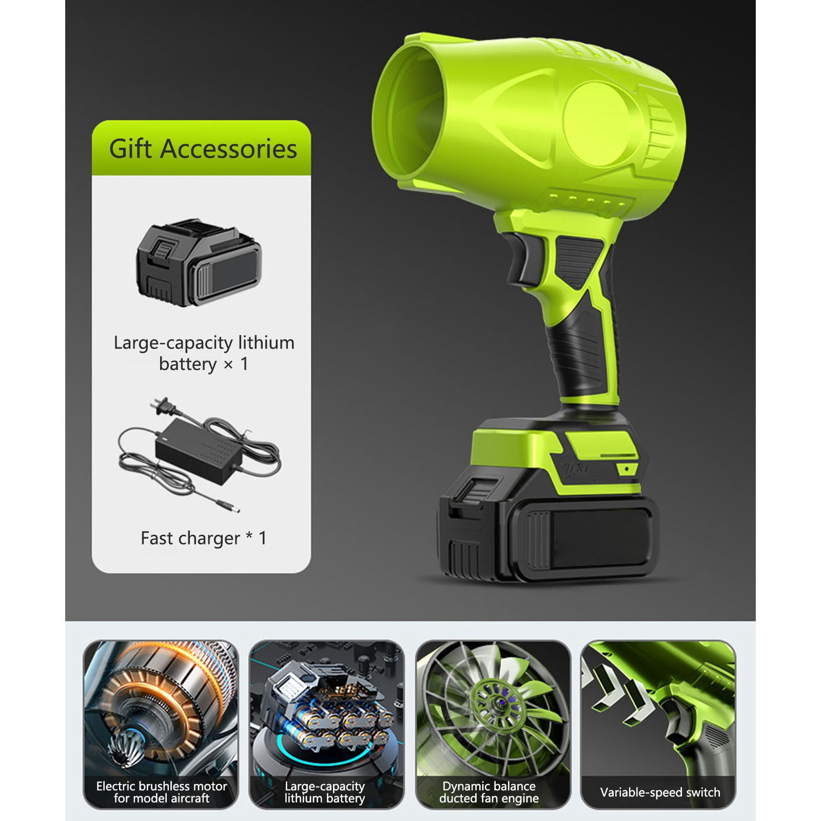 Blower Handheld Snow Blower With Case -Light -Powerful 1200 Cfm Airflow ...