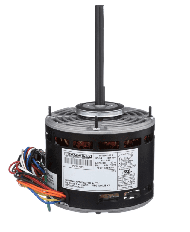 Blower Motor Direct Drive - PSC 115 VAC 1075 RPM 1/4 HP 3-Speed ...