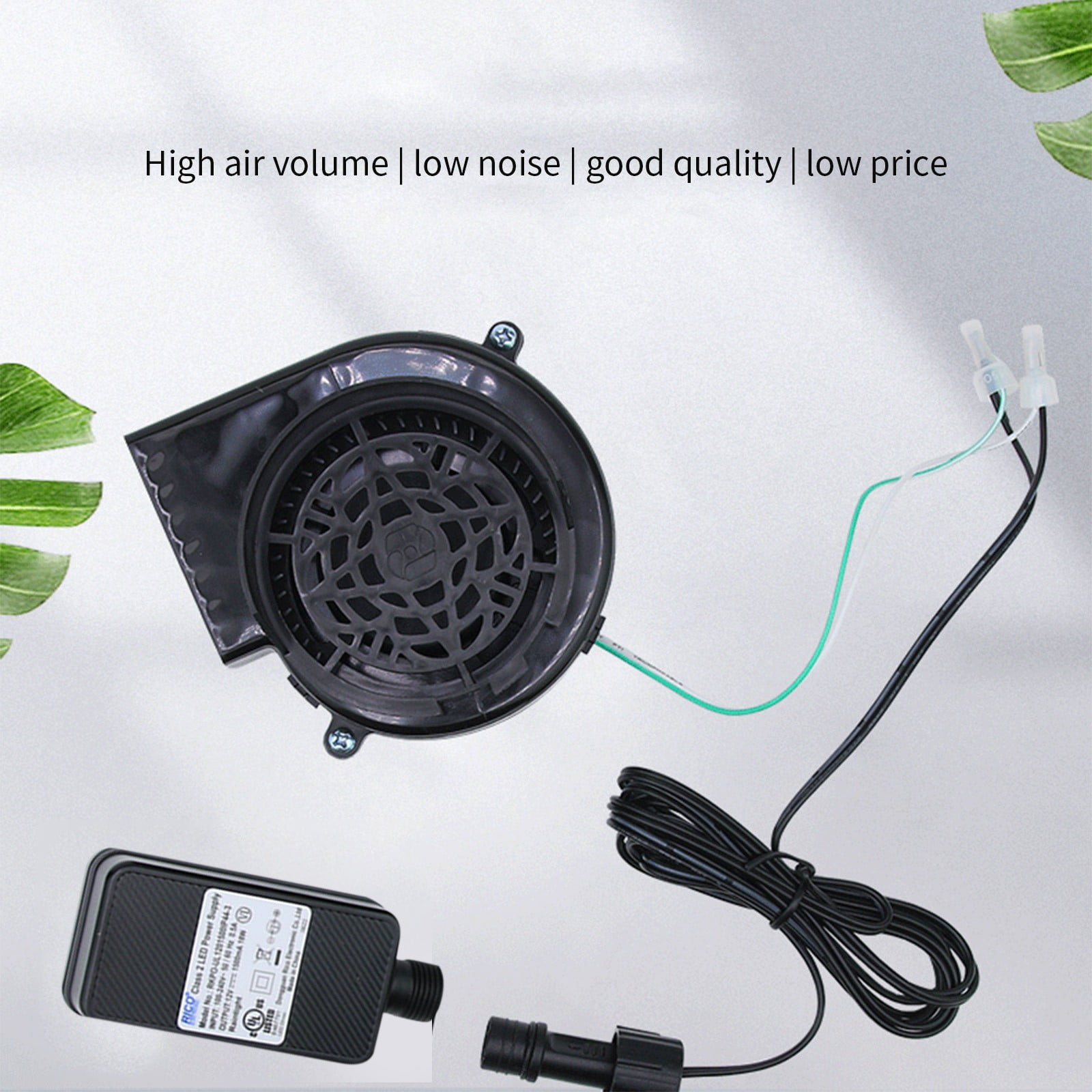 Blower Spare Fan Motor for Garden Inflatable Decoration | 1.5A Powerful Fan with LED String ...