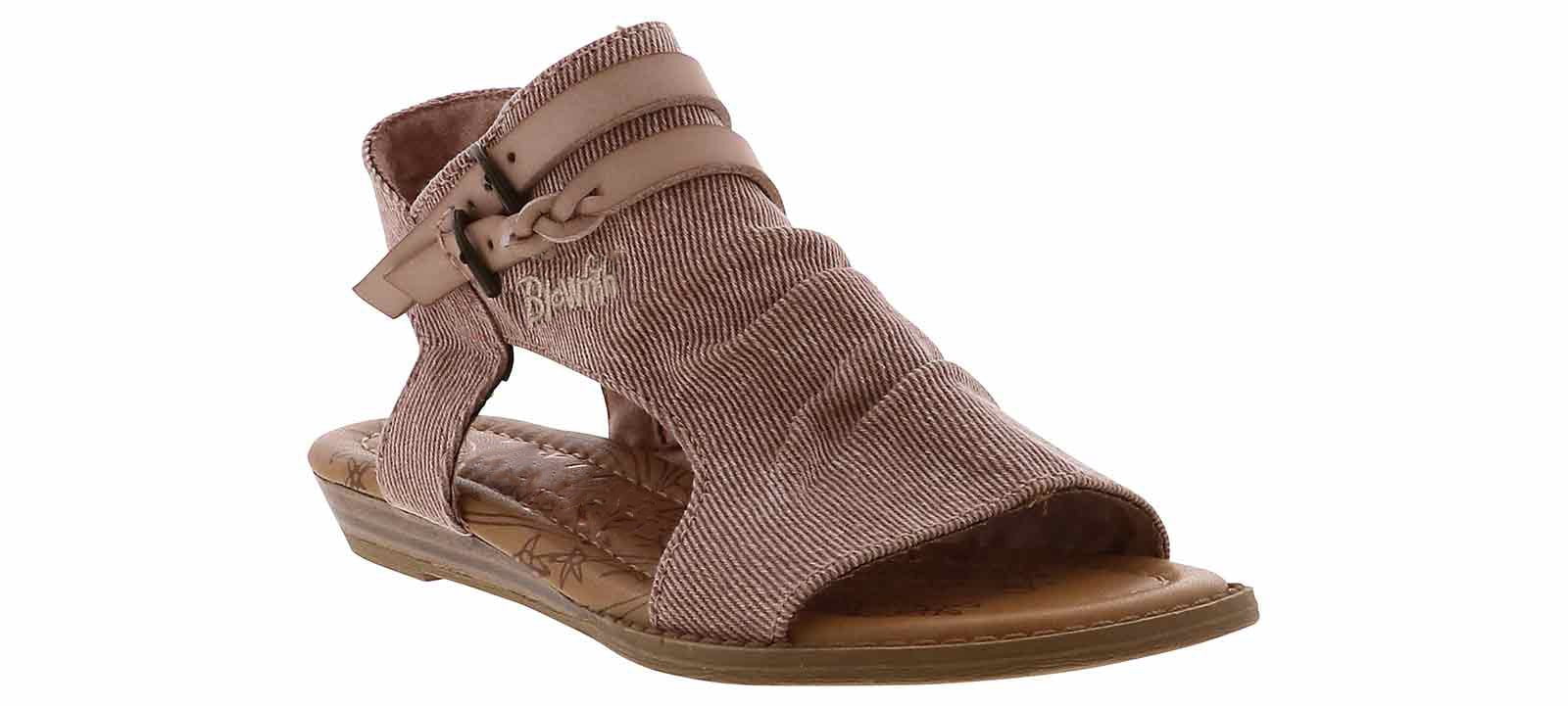 Blowfish Lotus Smokey Twill Youth Girls' Sandal | BLUMOON-K-LOTUS Brown ...