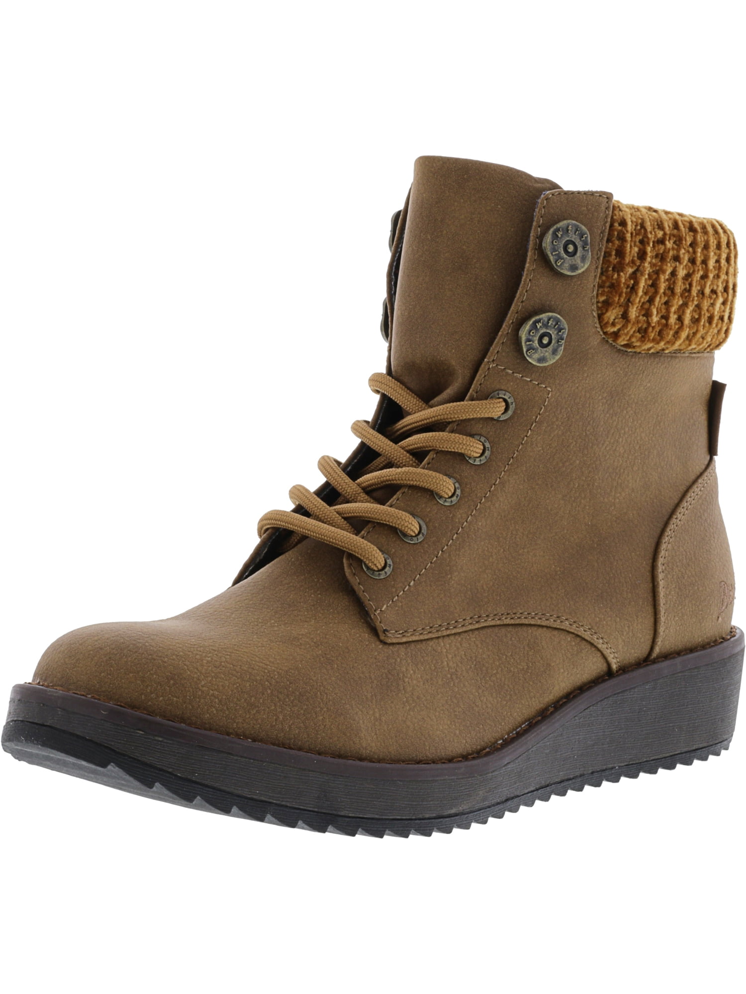 Blowfish Women's Chomper Faux Leather Wheat / Tobacco High-Top Velvet ...