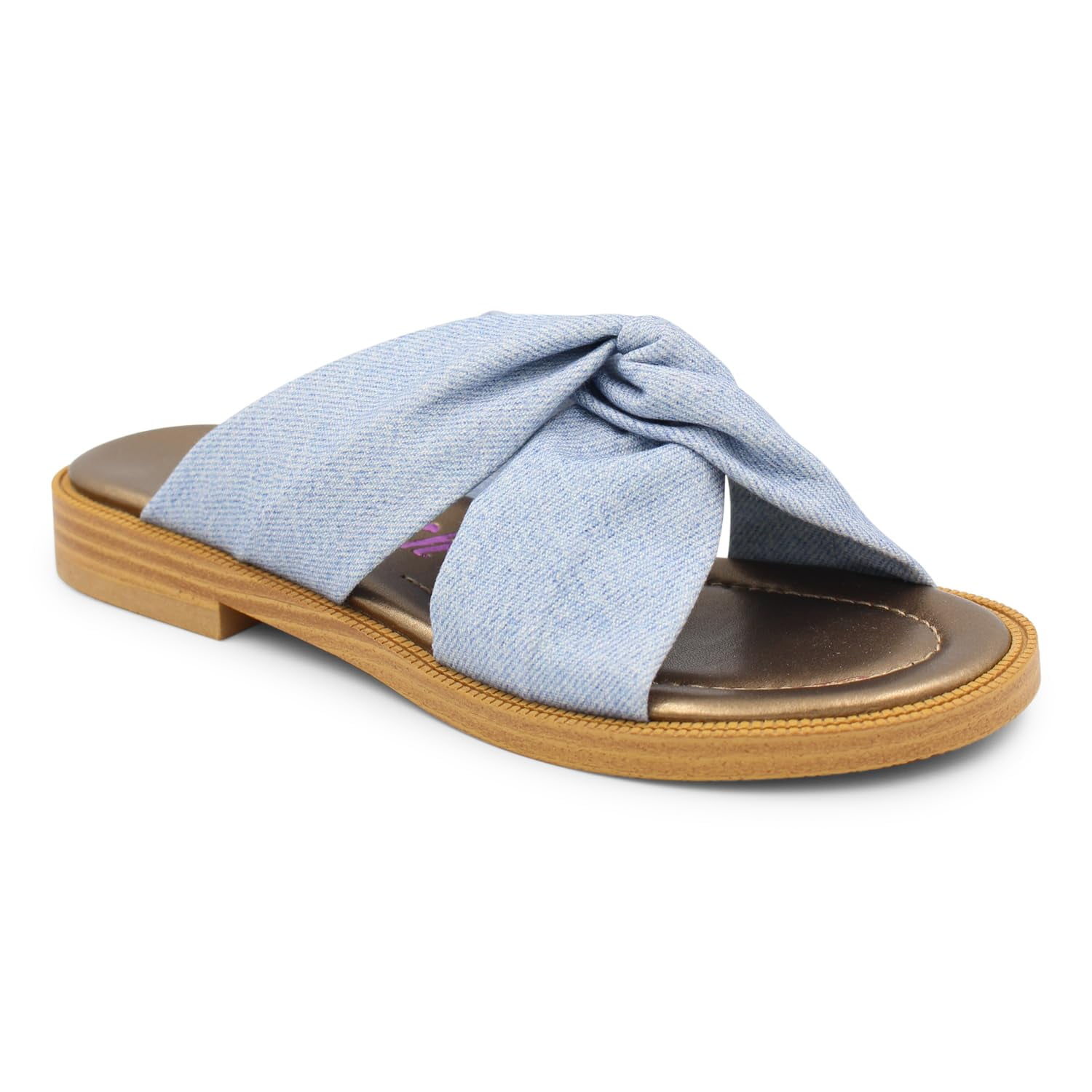 Blowfish Womens Adios Fashion Slide Sandals Blue Denim 8.5 M - Walmart.com