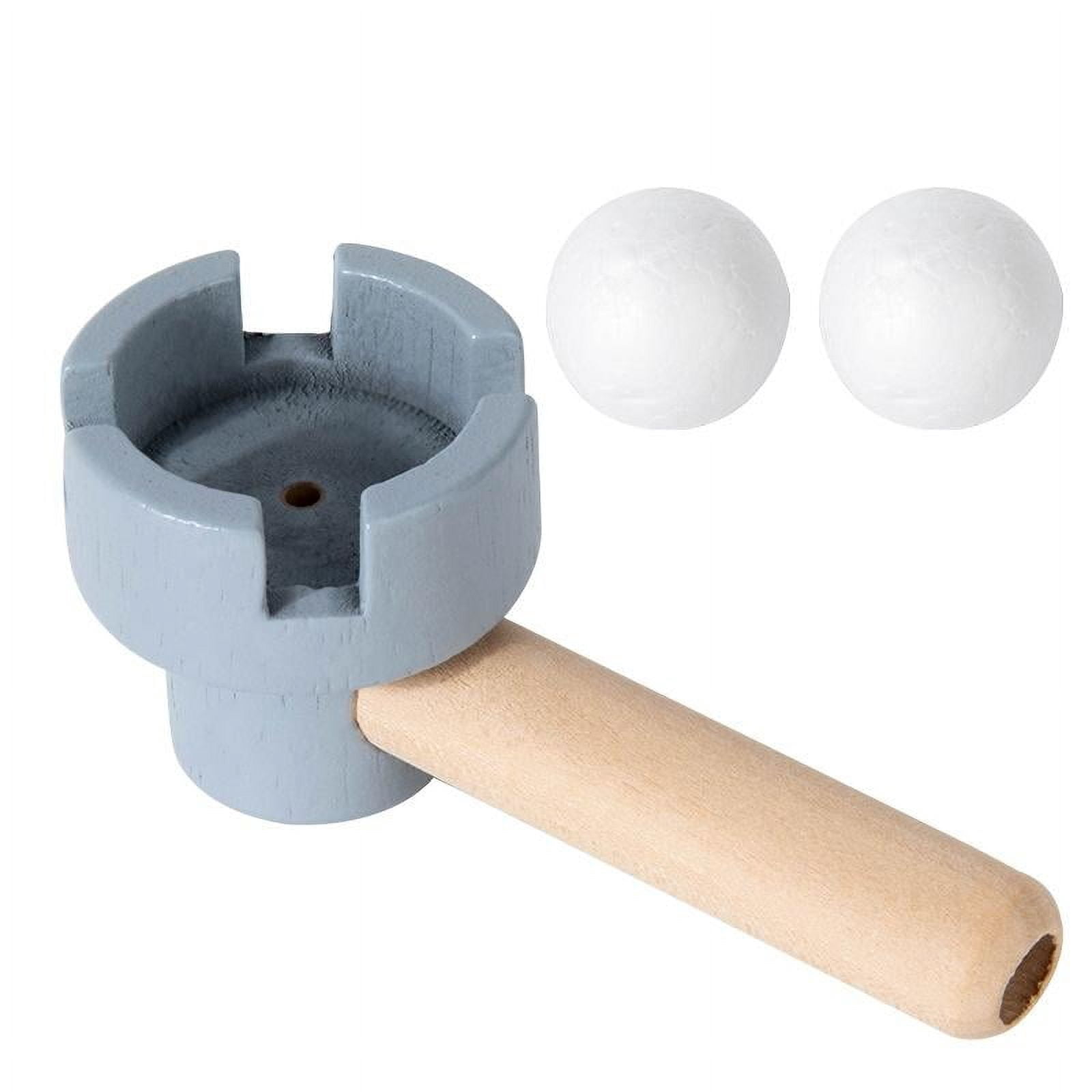 Blowing Ball Game - Gray (D)$ Wooden Children'S Suspended Blowing Ball ...