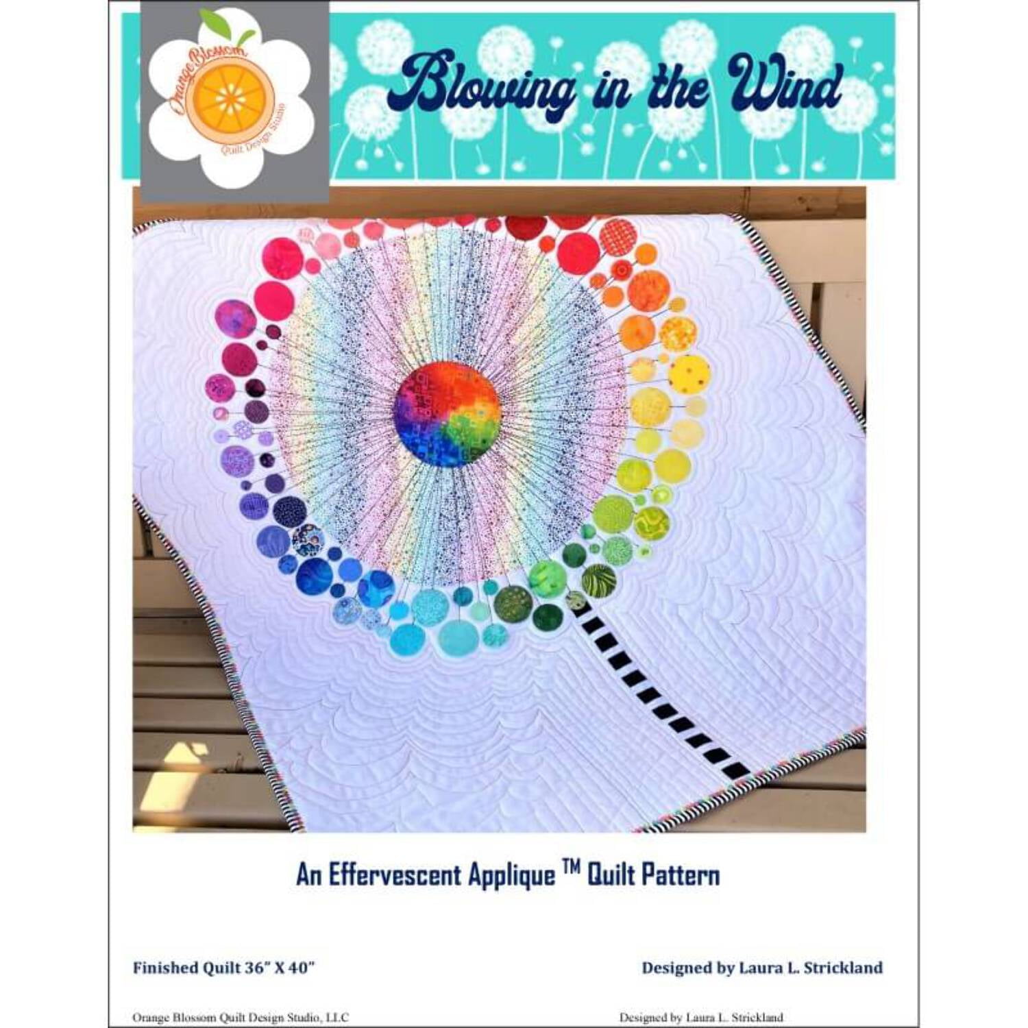 Blowing In the Wind Applique Quilt Pattern by Laura Strickland of ...