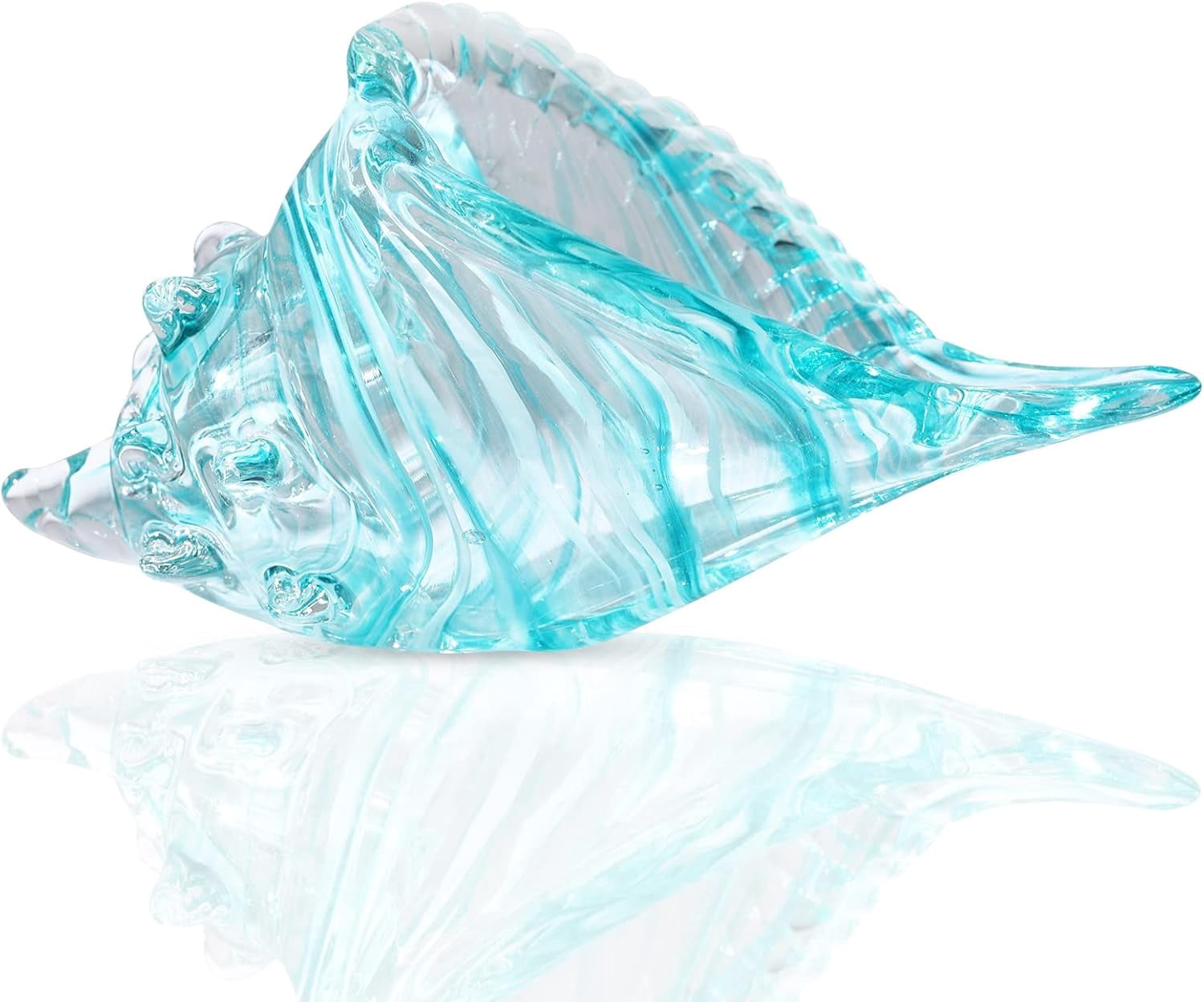 Blown Glass Conch Statues - Modern Glass Art, Conch Decorative Statues ...