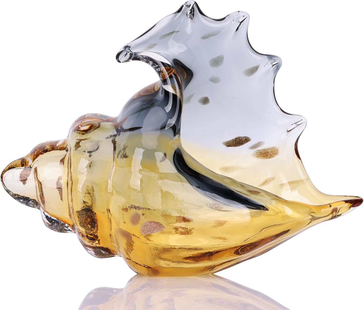 Blown Glass Conch Statues, Modern Glass Art, Conch Decorative Statues ...
