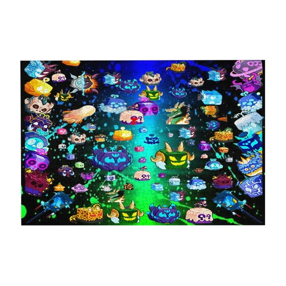 Blox Fruits 300 Piece Jigsaw Puzzle Picture Puzzle Glossy Sturdy Pieces ...