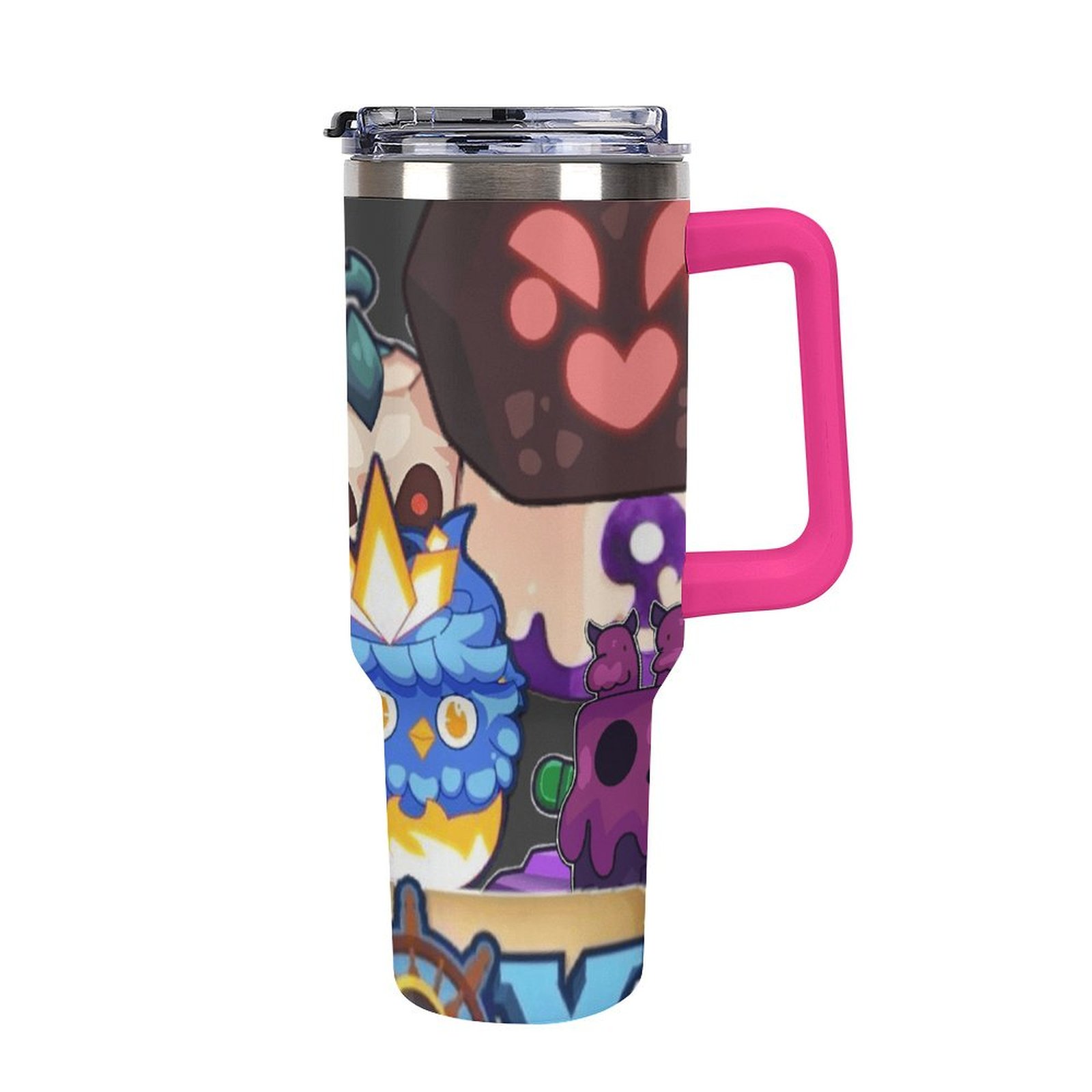 Blox Fruits 40 Oz Tumbler With Handle And Straw, Stainless Steel Vacuum ...
