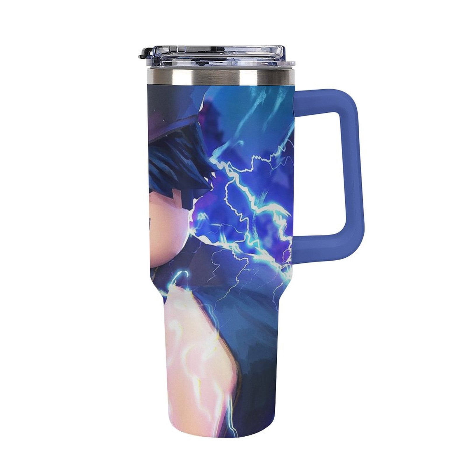 Blox Fruits 40 Oz Tumbler With Handle And Straw, Stainless Steel Vacuum ...