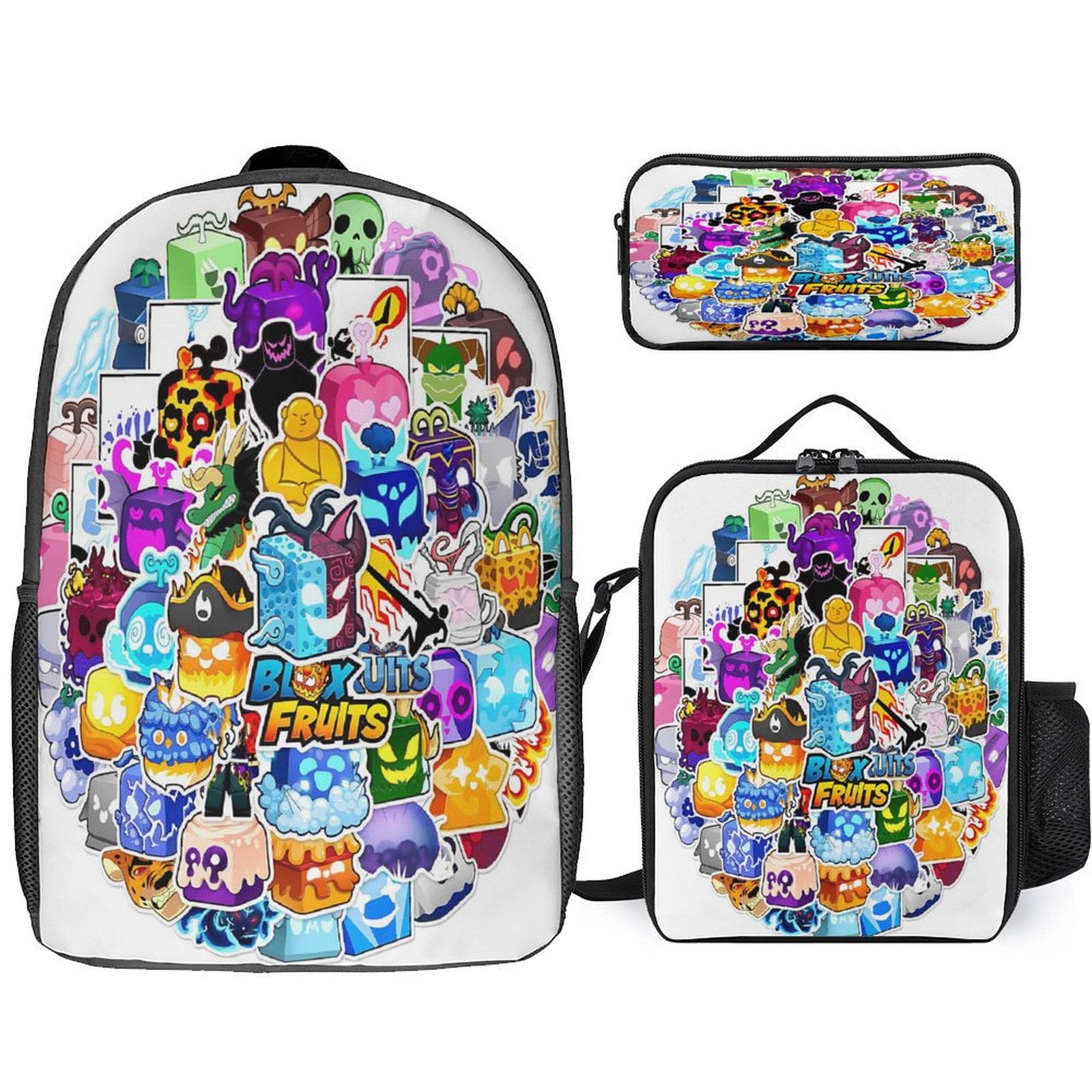 Blox Fruits Backpacks Set Light Weight Backpack Bookbag 3 Pice With ...